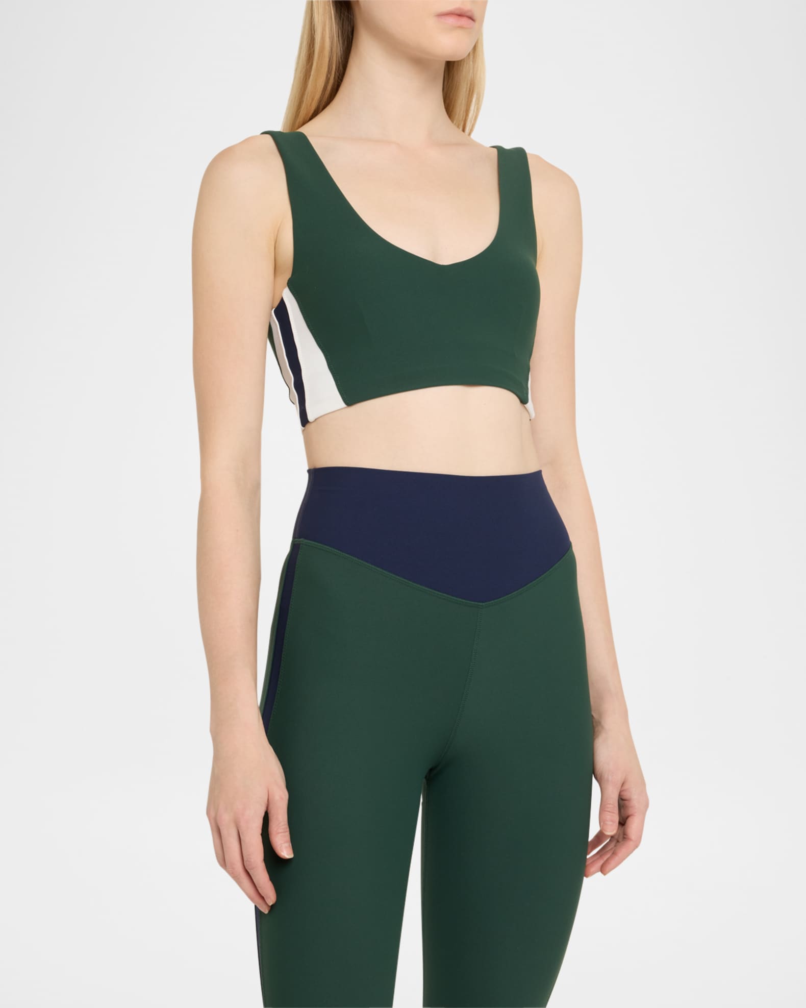 The Upside Playoff Isaac V-Neck Sports Bra | Neiman Marcus