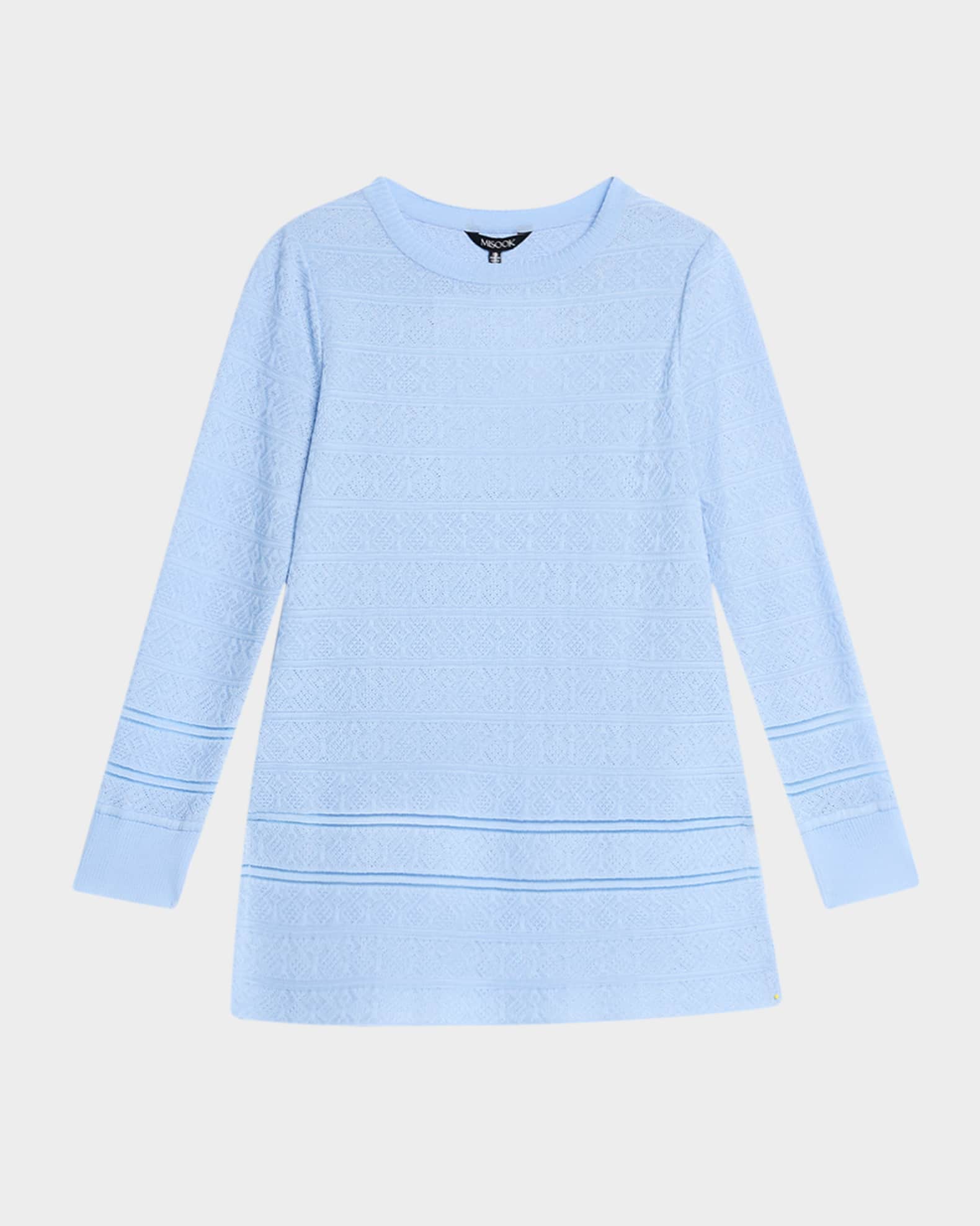 Misook Heritage Fit Diamond Pointelle-Knit Tunic | Neiman Marcus