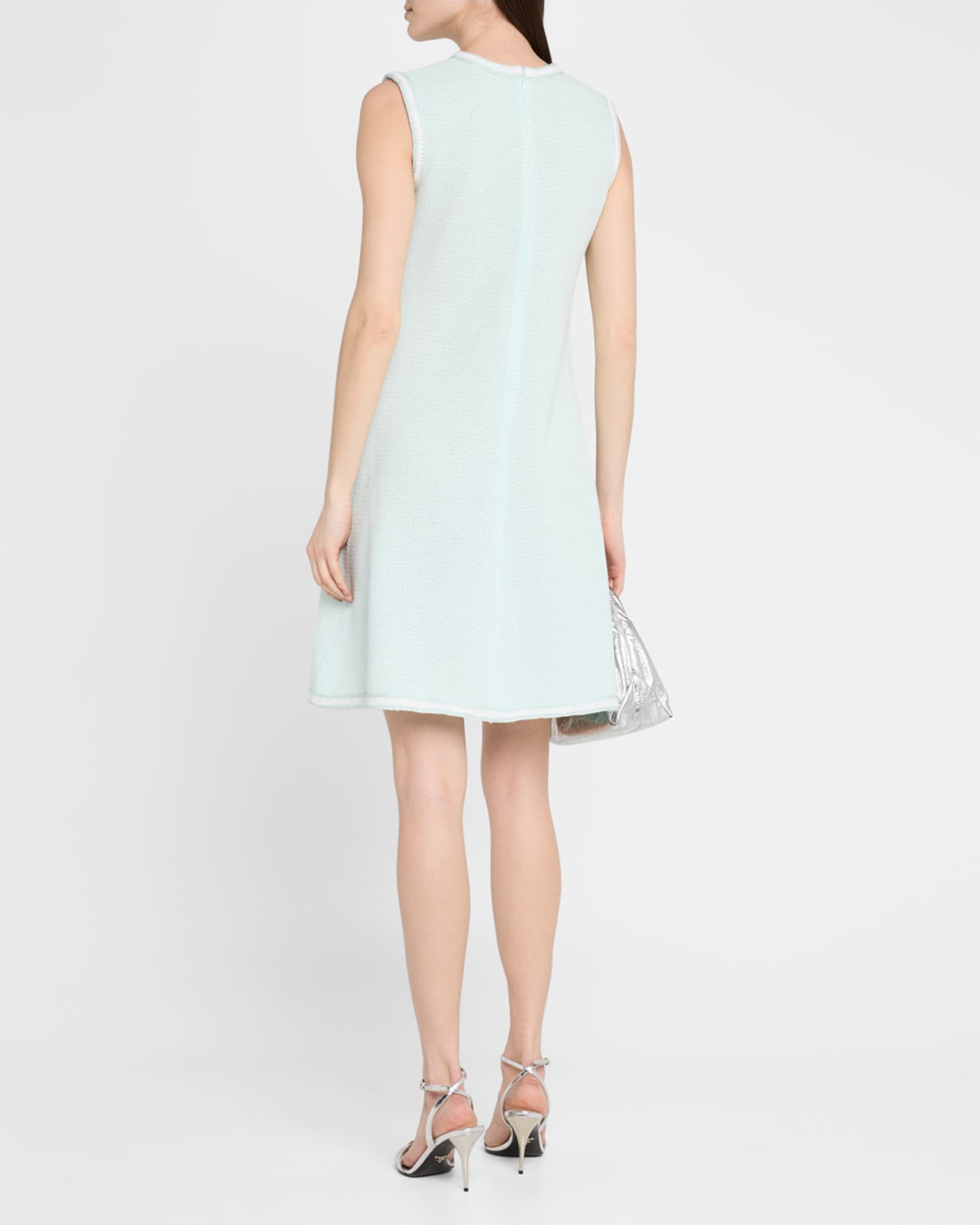 Misook Modern-Fit Sleeveless Tweed Knit Dress | Neiman Marcus