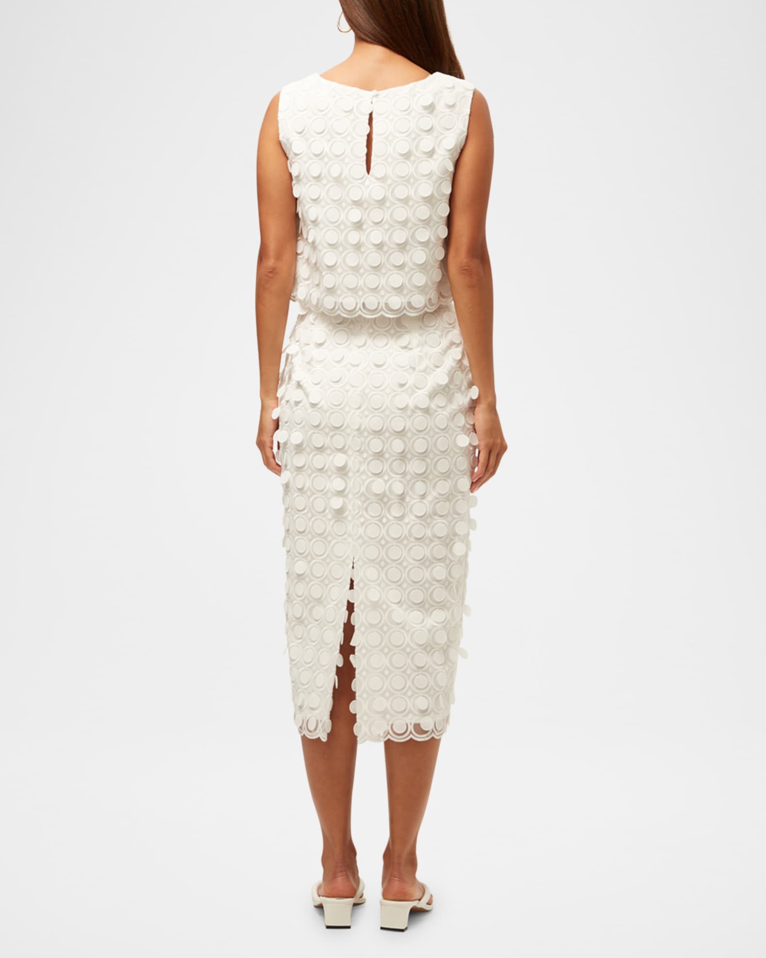 Trina Turk Serve Sleeveless Cropped Paillette Top | Neiman Marcus