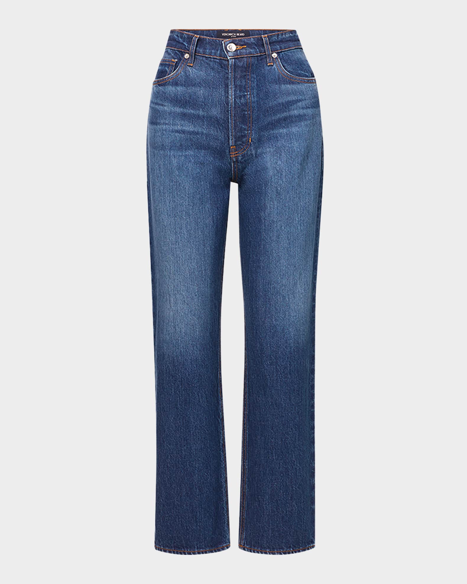 Veronica Beard Daniela Straight Ankle Jeans | Neiman Marcus