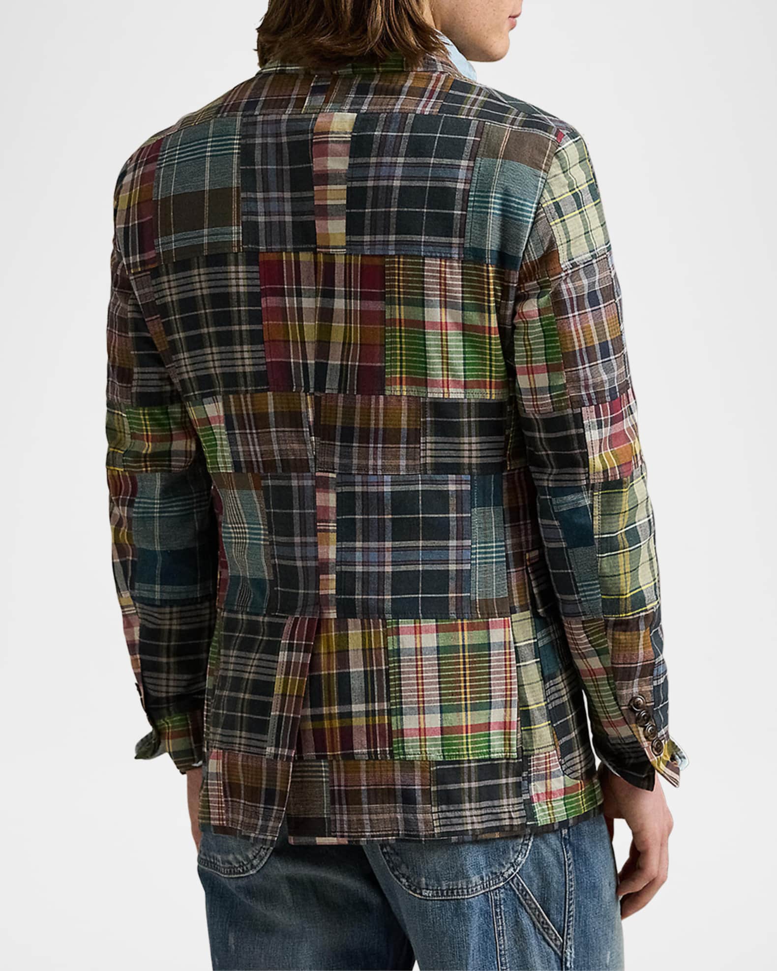 Polo Ralph Lauren Men's Soft Tailored Patchwork Sport Coat | Neiman Marcus