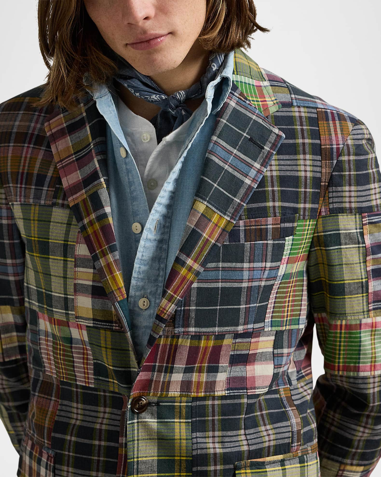 Polo Ralph Lauren Men's Soft Tailored Patchwork Sport Coat | Neiman Marcus