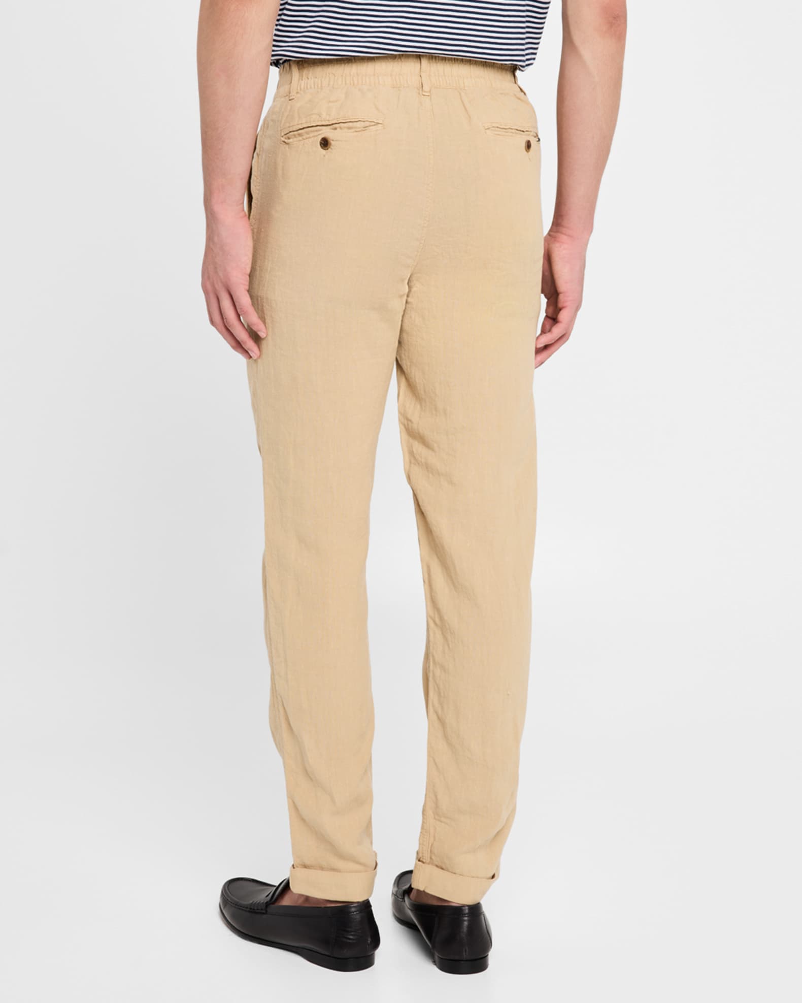Polo Ralph Lauren Men's Prepster Slim Tapered Linen Pants | Neiman Marcus