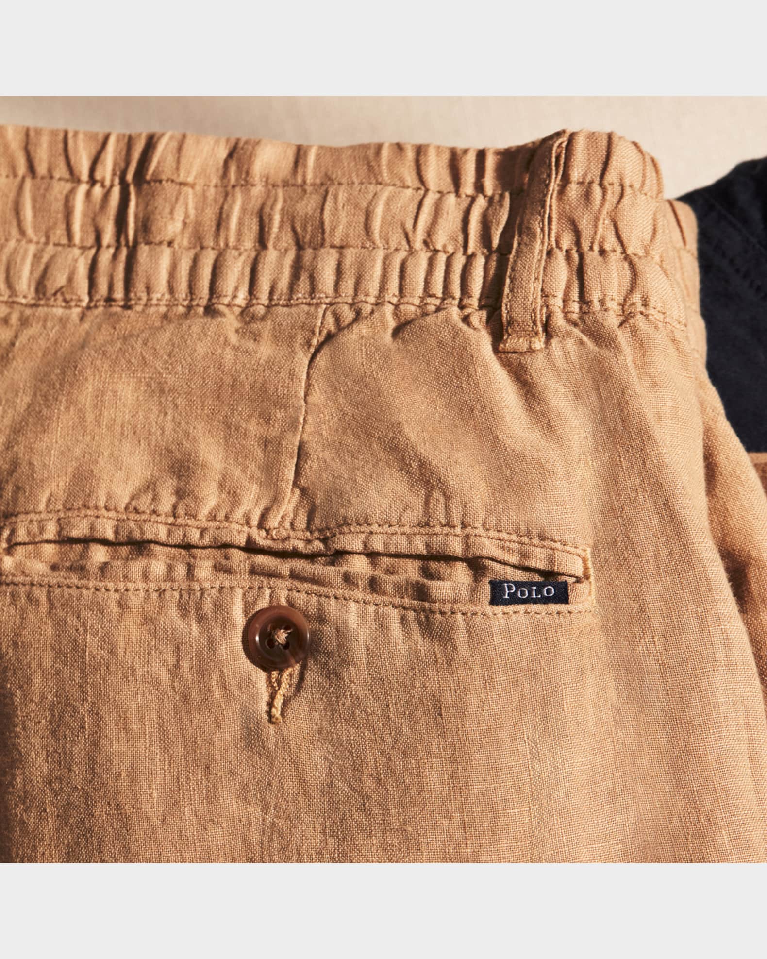 Polo Ralph Lauren Men's Prepster Slim Tapered Linen Pants | Neiman Marcus
