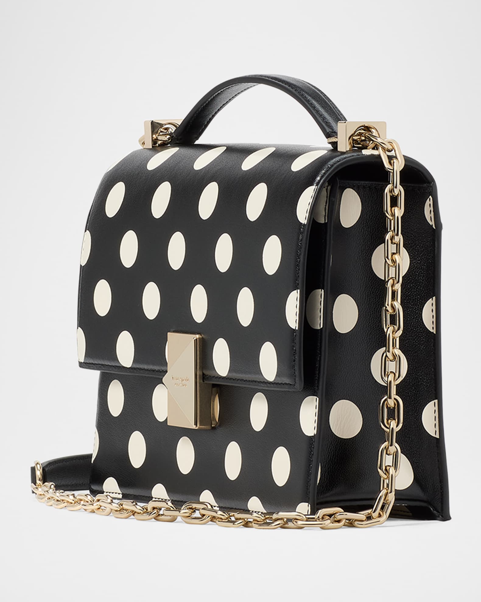kate spade new york deco polka dot leather chain shoulder bag | Neiman ...