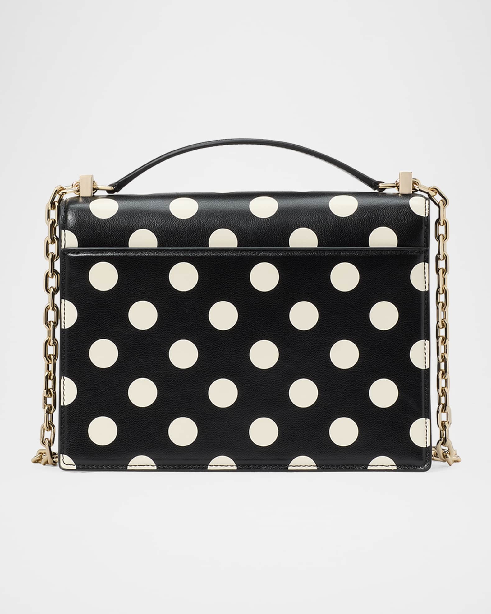 kate spade new york deco polka dot leather chain shoulder bag | Neiman ...
