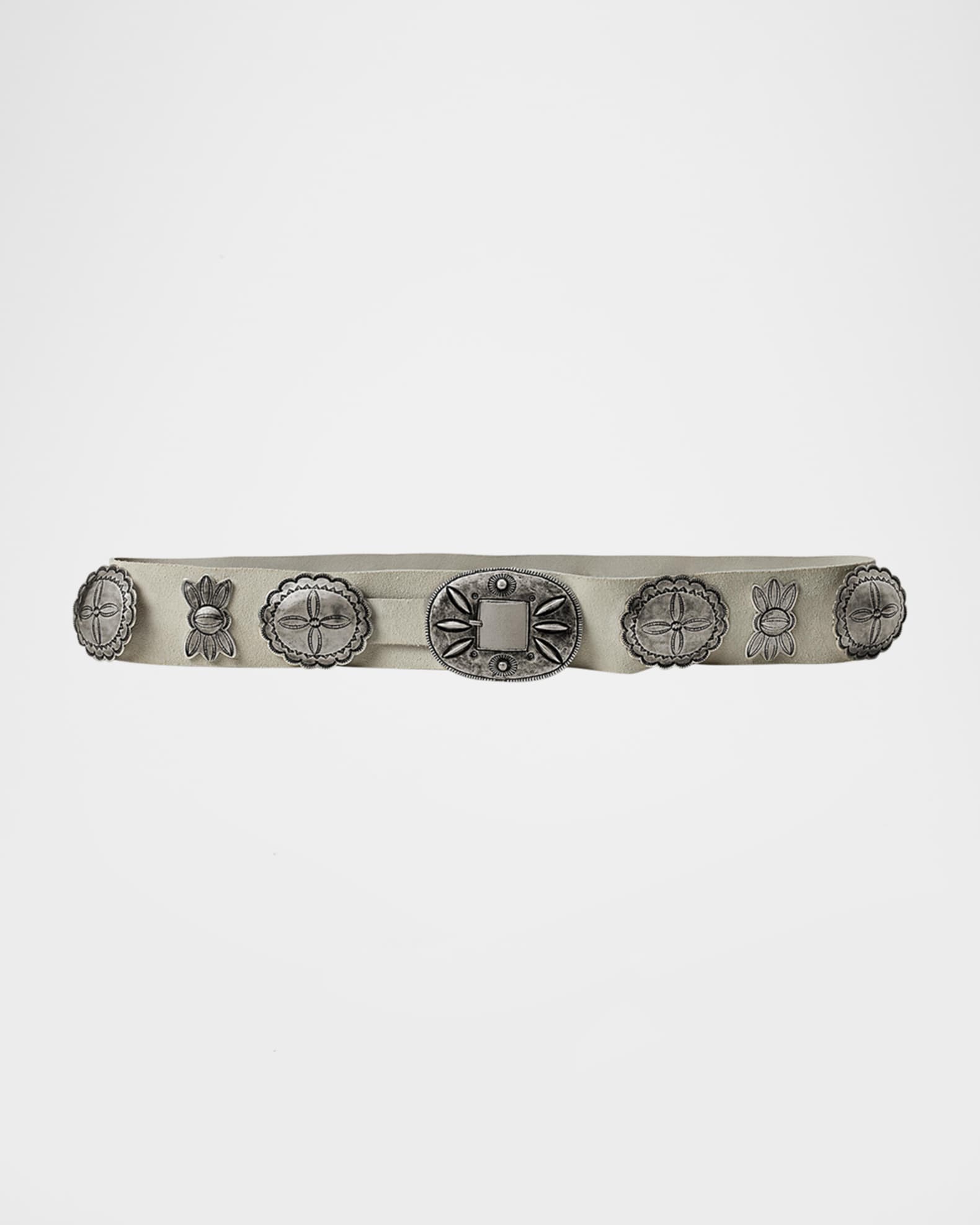 Ralph Lauren Collection Casted Concho Leather Belt | Neiman Marcus