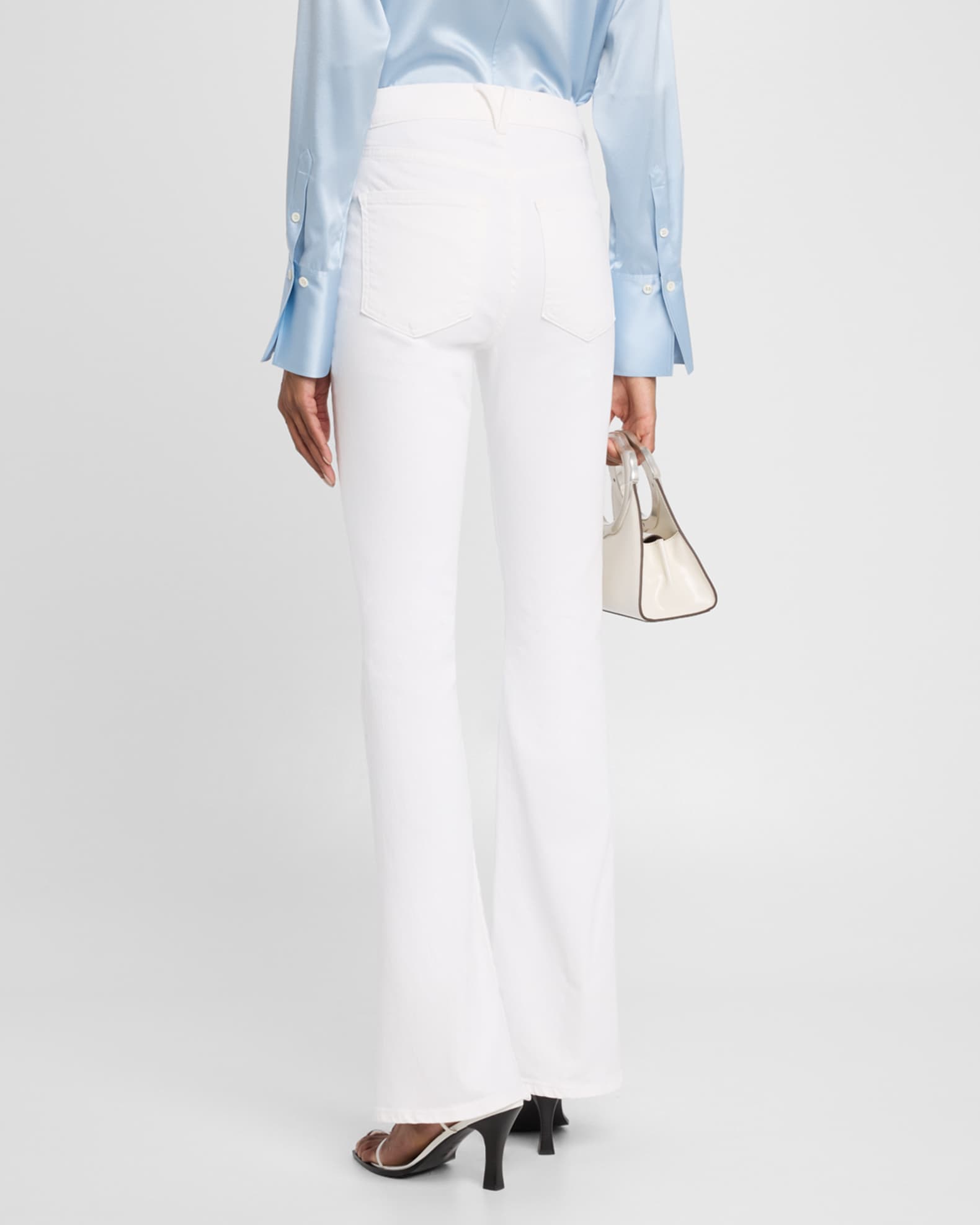 Veronica Beard Beverly High-Rise Skinny Flare Jeans | Neiman Marcus