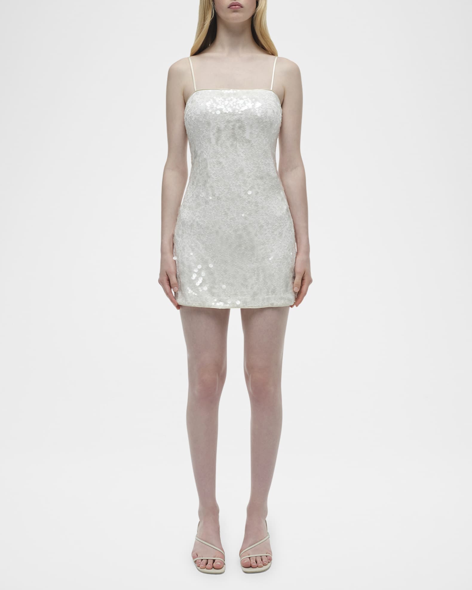 SIMKHAI Lollie Sequined Sleeveless Mini Dress | Neiman Marcus