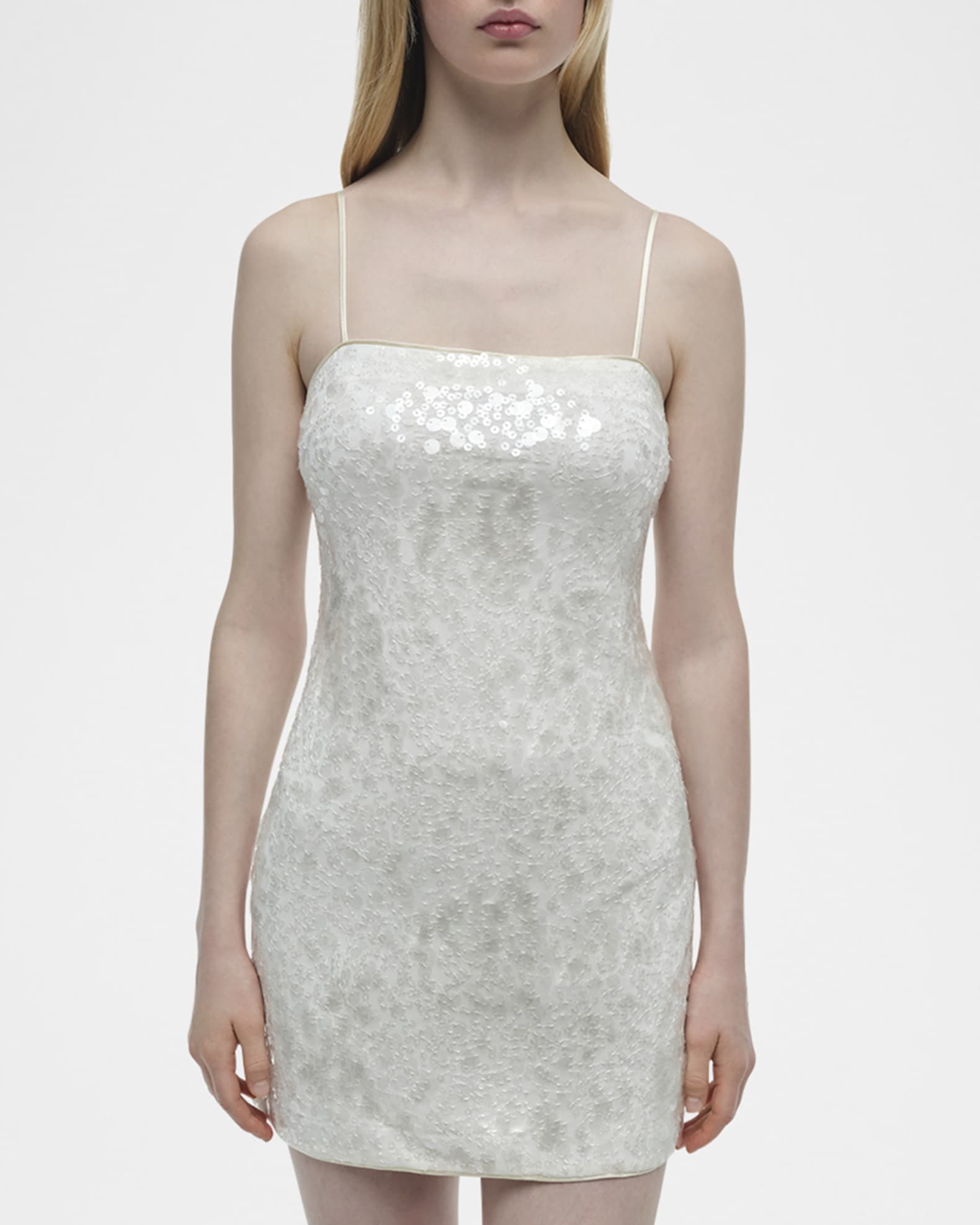 SIMKHAI Lollie Sequined Sleeveless Mini Dress | Neiman Marcus