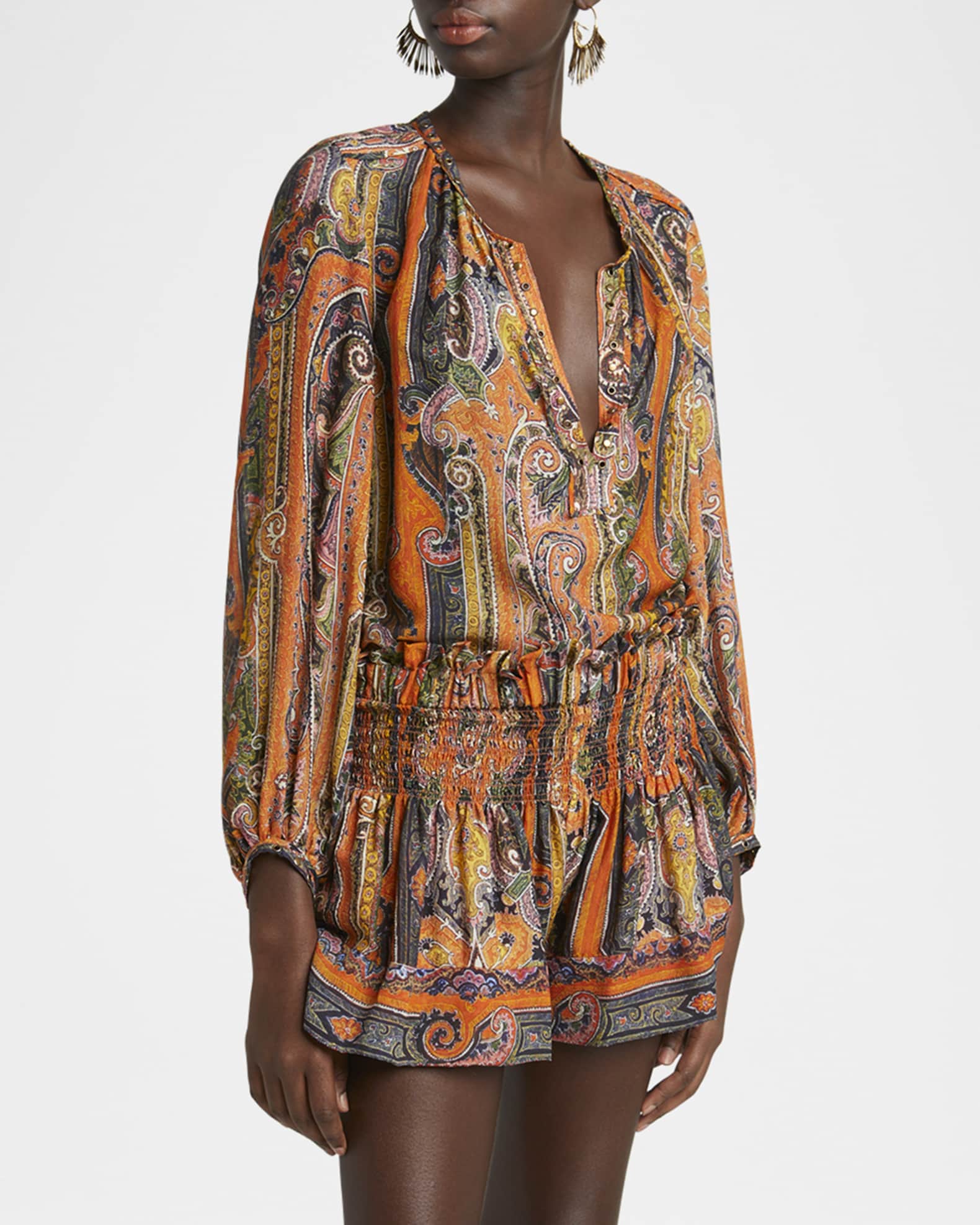 Paisley Print Silk Collection | Neiman Marcus