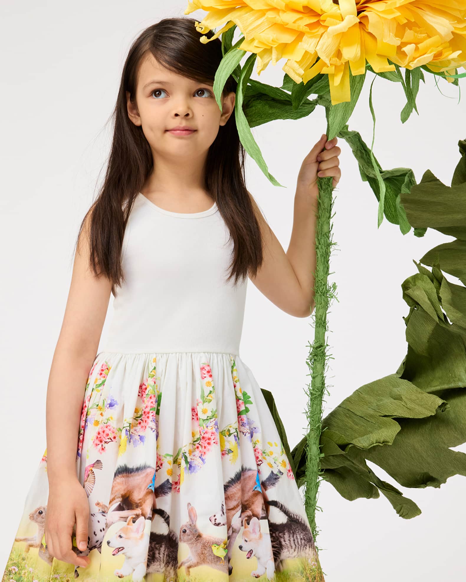 Girl's Cassandra Graphic Dress | Neiman Marcus