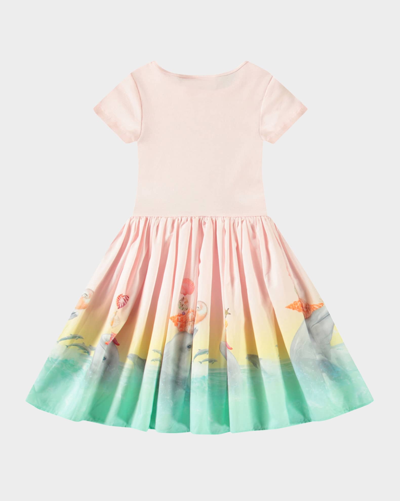 Girl's Cissa Graphic Combo Dress | Neiman Marcus