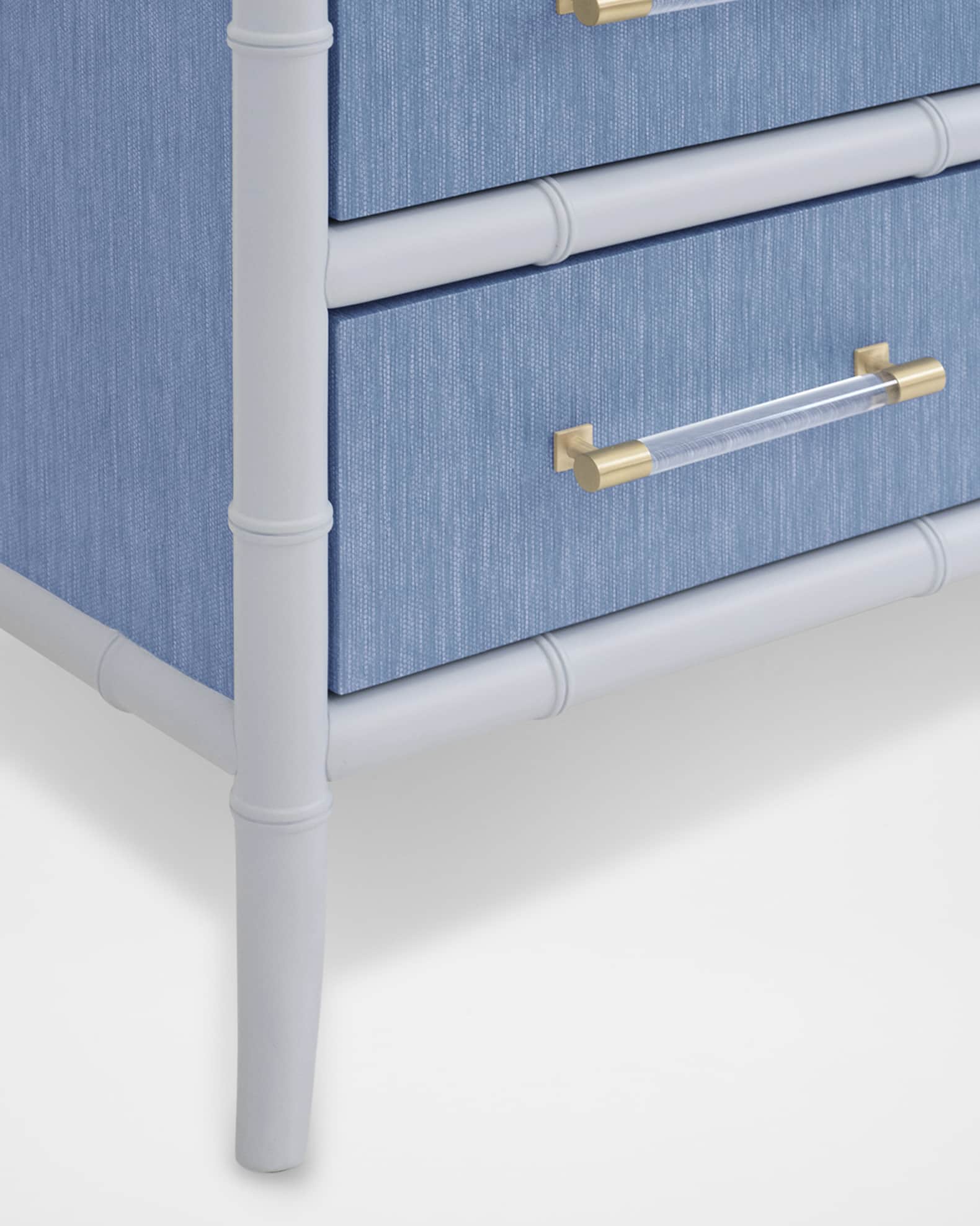 Worlds Away Beckett 4-Drawer Chest, Blue | Neiman Marcus