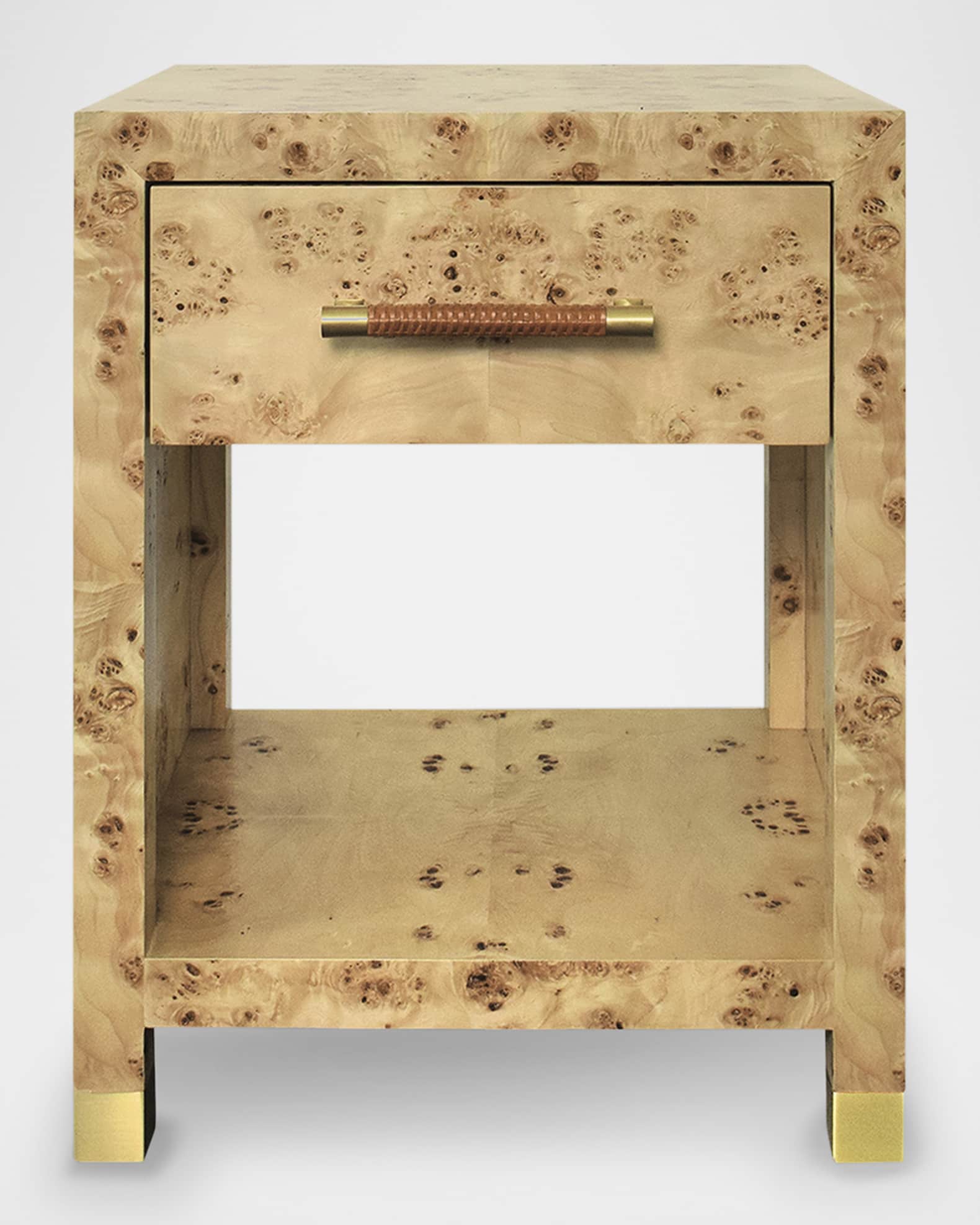 Worlds Away Pelham Burl Wood Side Table | Neiman Marcus