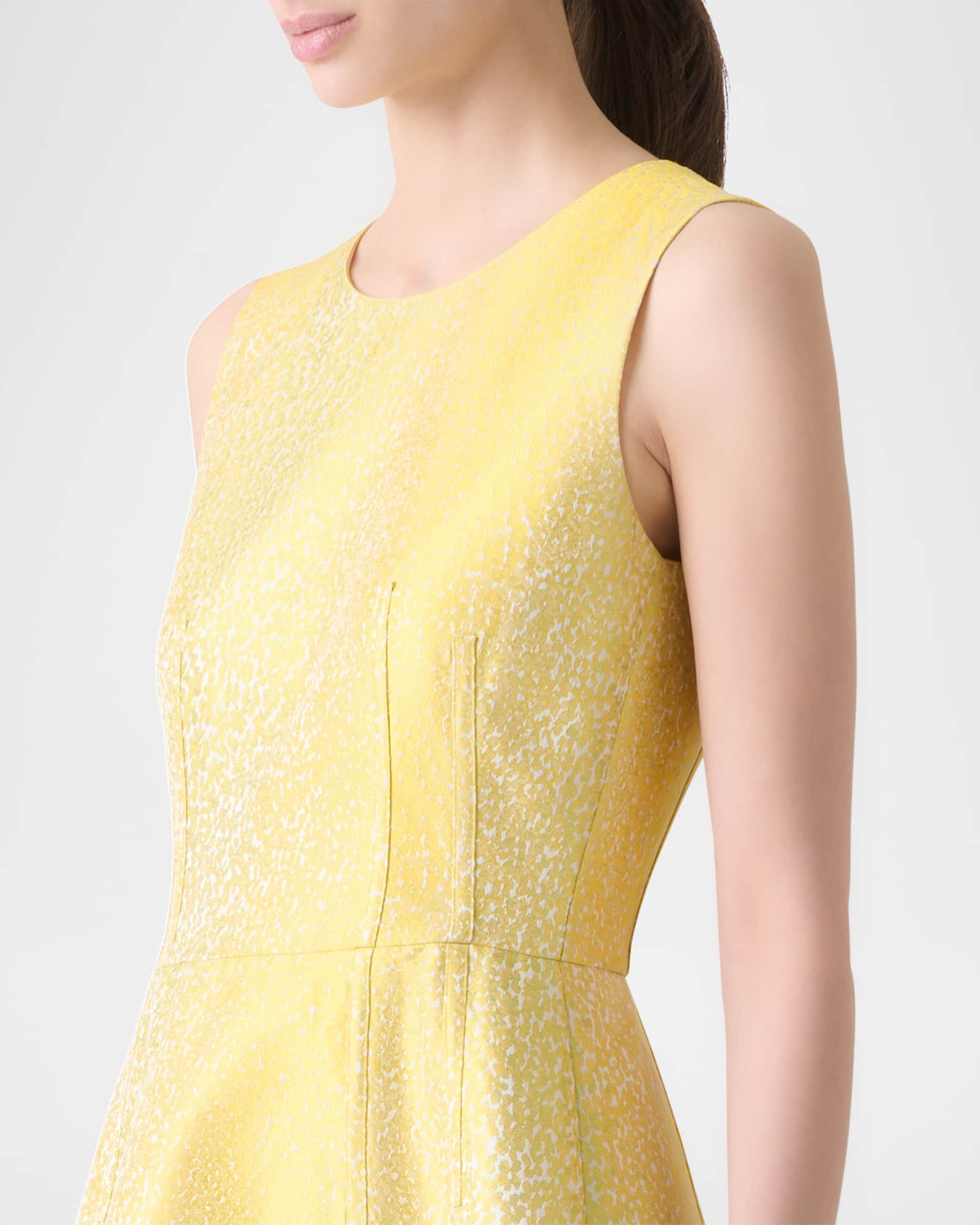 Akris Sleeveless Midi A-Line Dress | Neiman Marcus