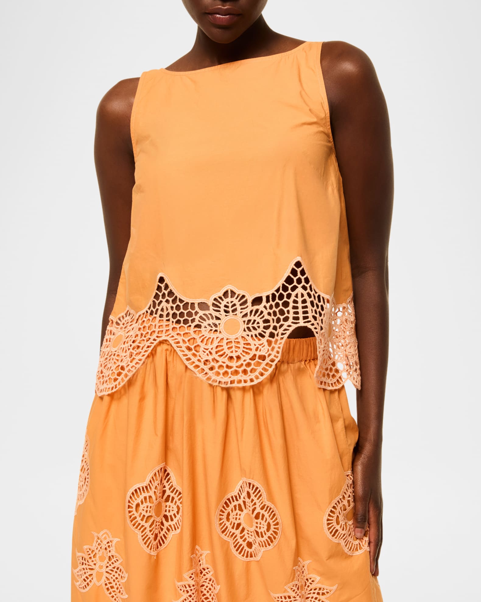 MISA Los Angeles Nola Open-Knit Top | Neiman Marcus