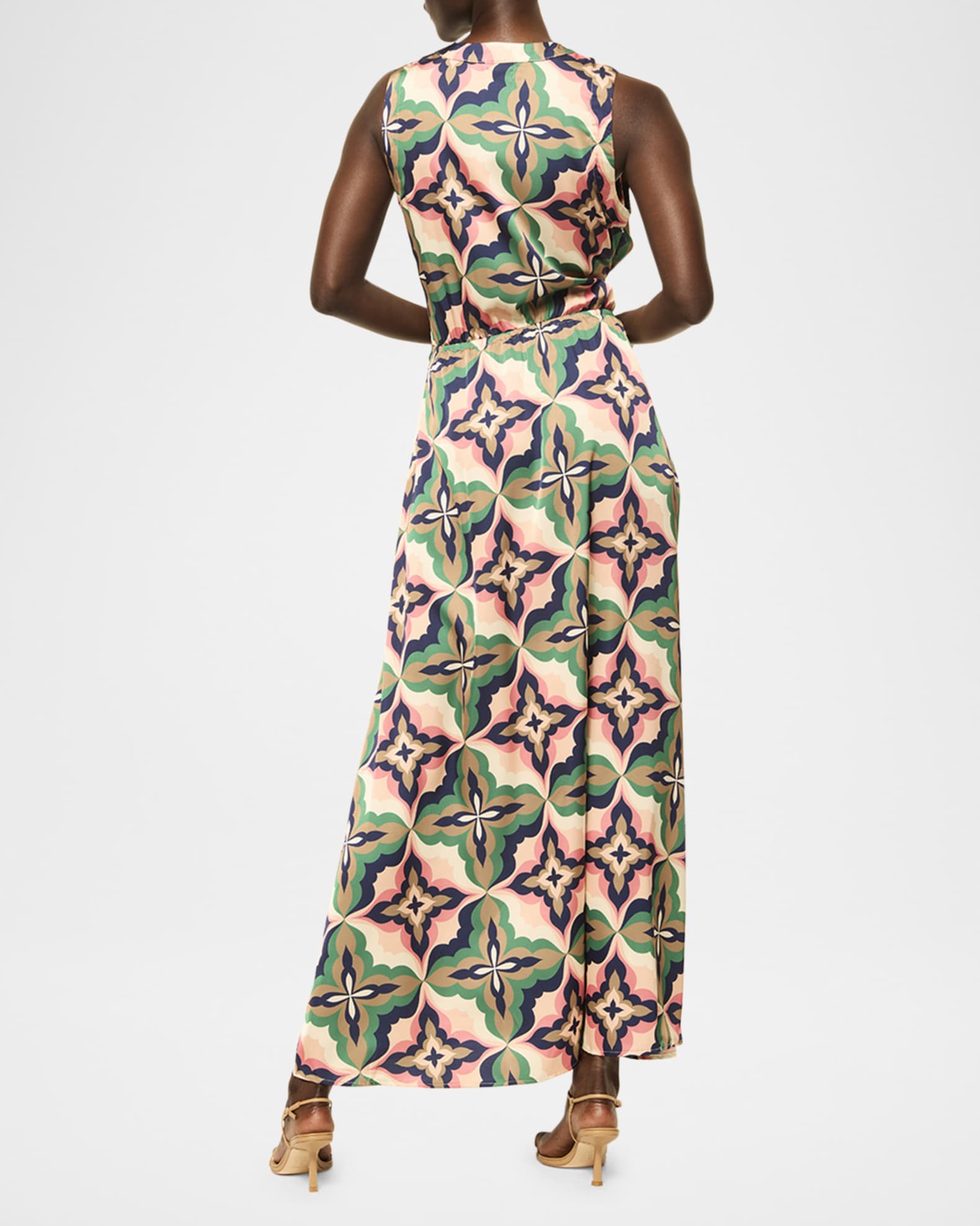 MISA Los Angeles Anabella Mosaic Tile Maxi Dress | Neiman Marcus