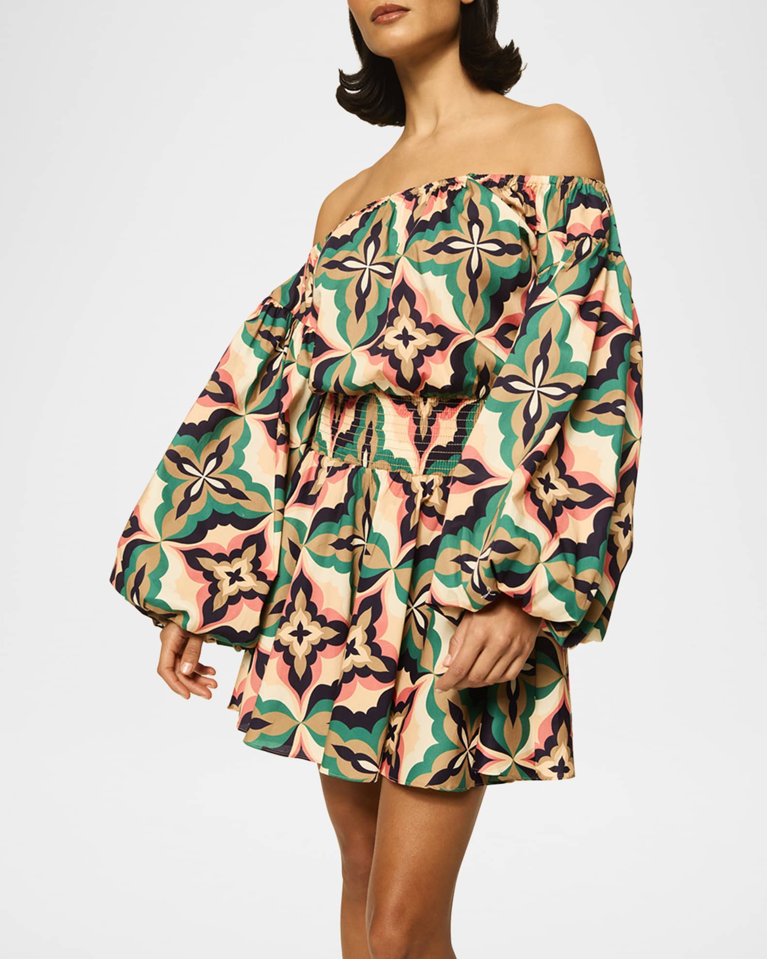 MISA Los Angeles Prismatic Tile Jordana Mini Dress | Neiman Marcus