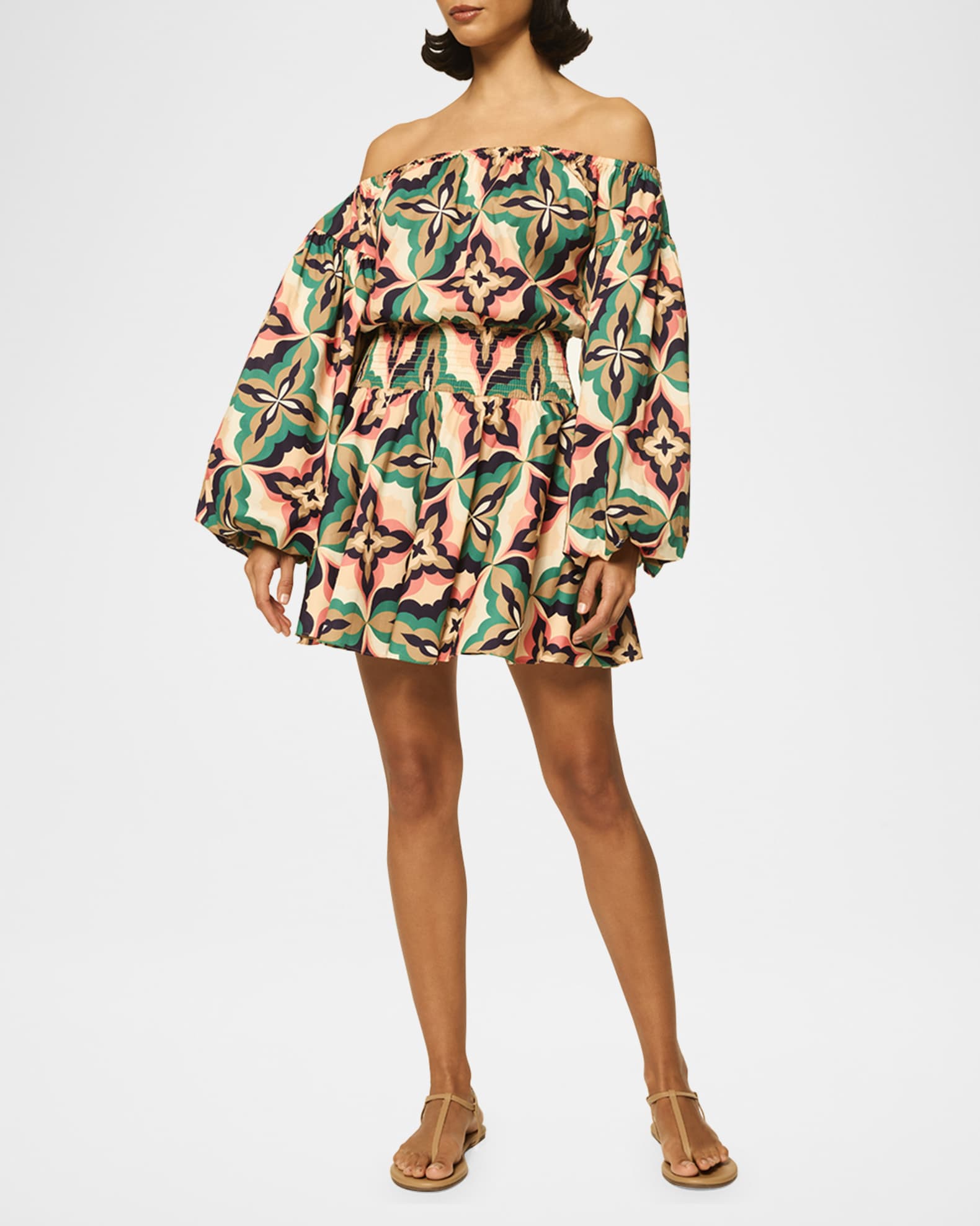 MISA Los Angeles Prismatic Tile Jordana Mini Dress | Neiman Marcus
