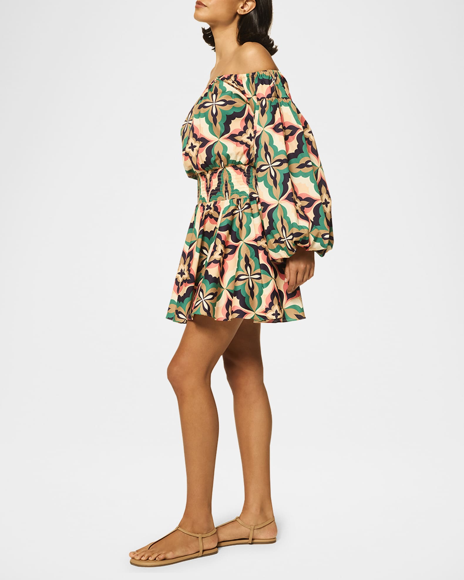 MISA Los Angeles Prismatic Tile Jordana Mini Dress | Neiman Marcus