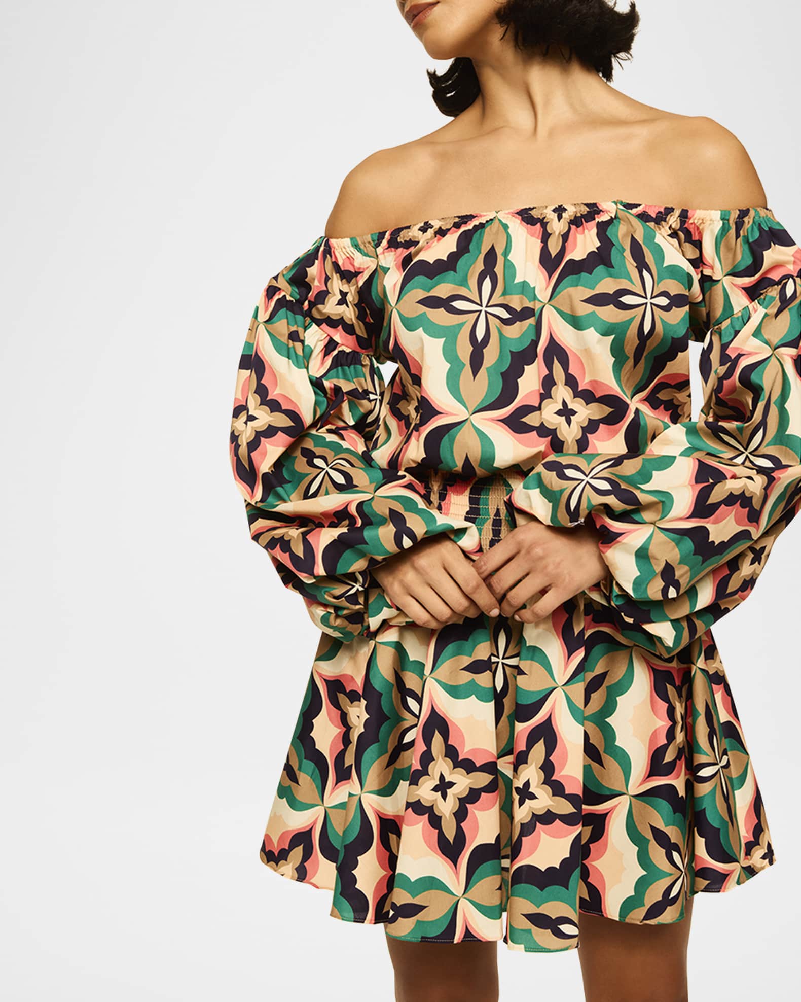 MISA Los Angeles Prismatic Tile Jordana Mini Dress | Neiman Marcus