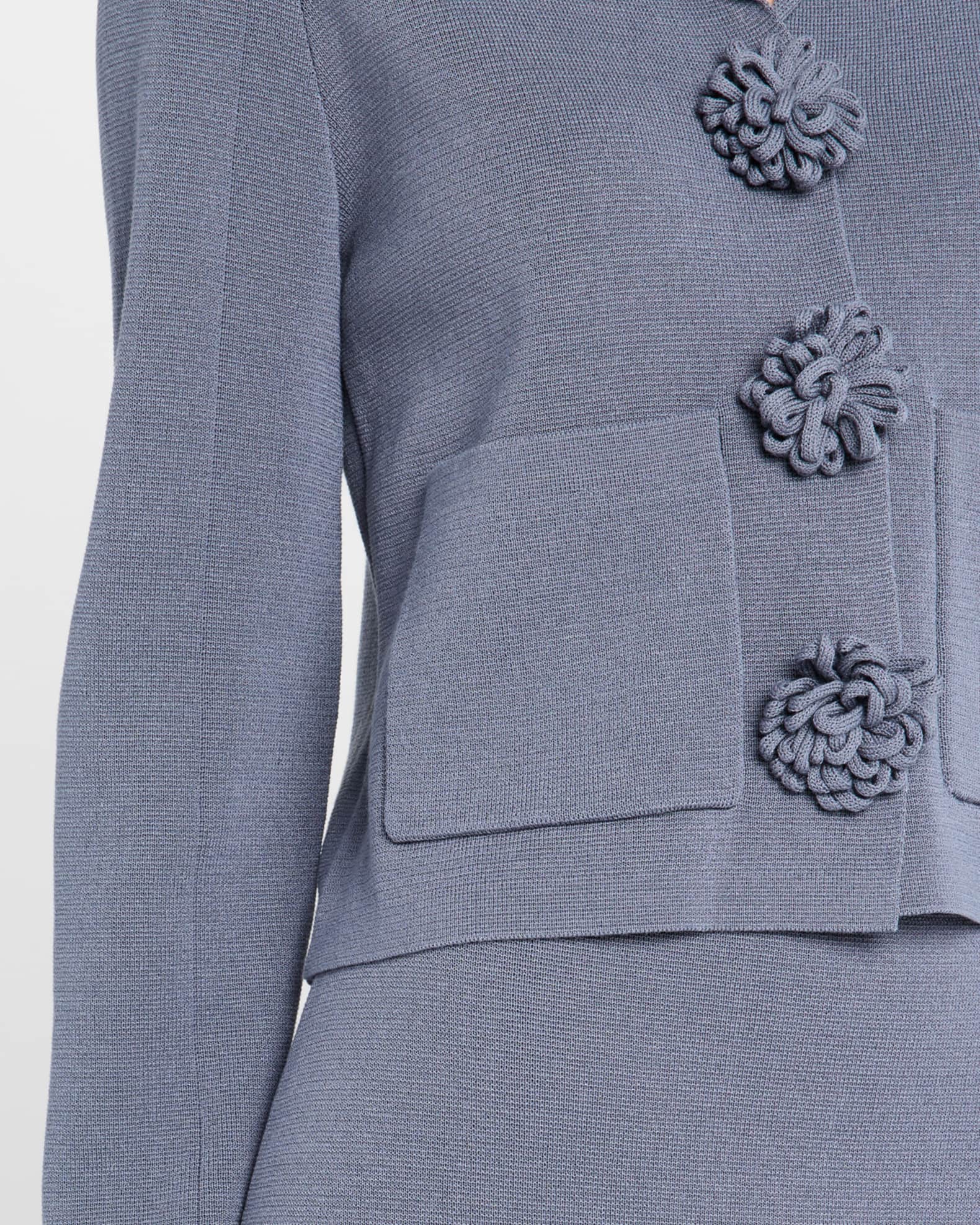 By Malene Birger Rosa Cropped Floral Applique Cardigan | Neiman Marcus