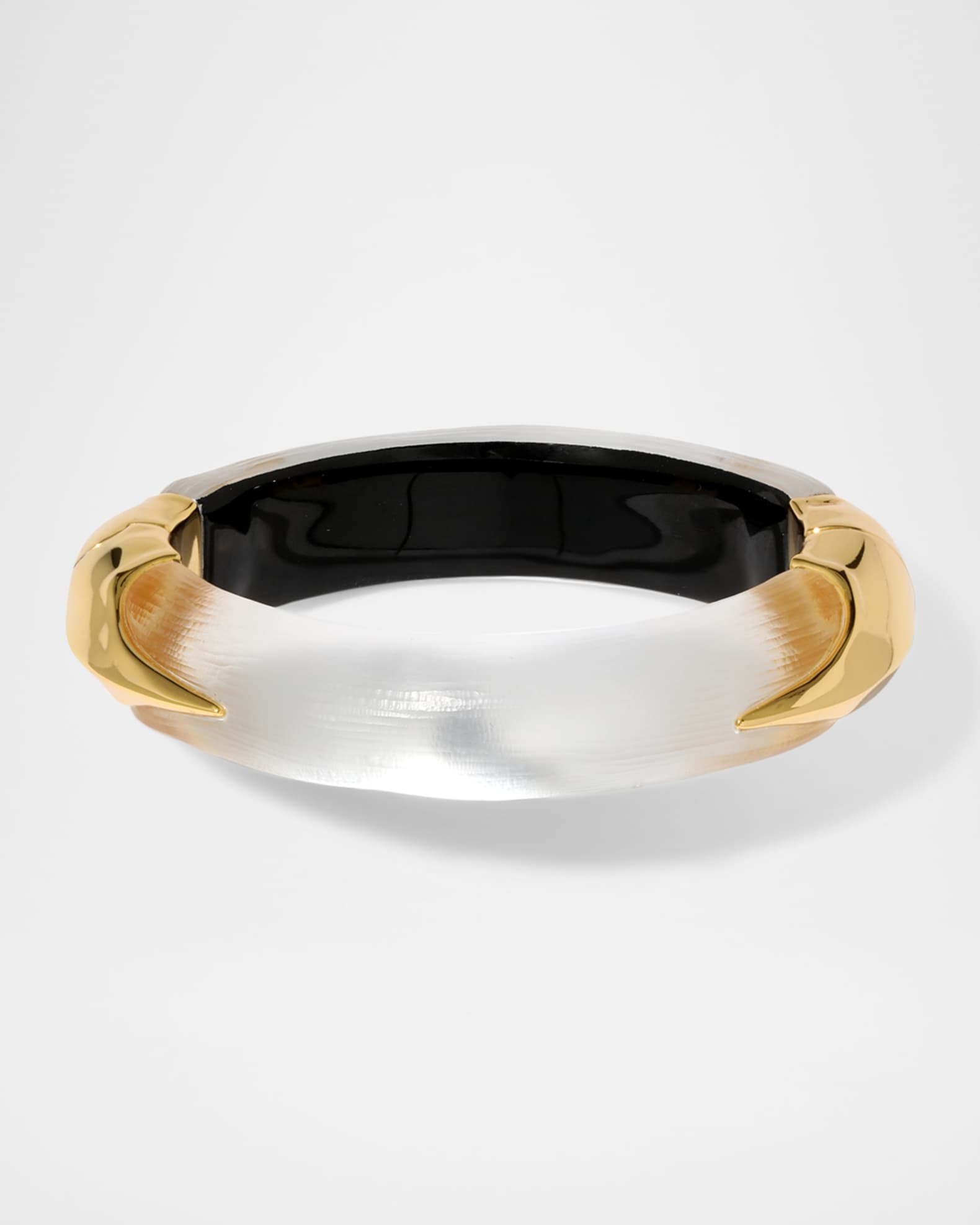 Alexis Bittar Luminous Lucite Claw Hinge Bracelet | Neiman Marcus