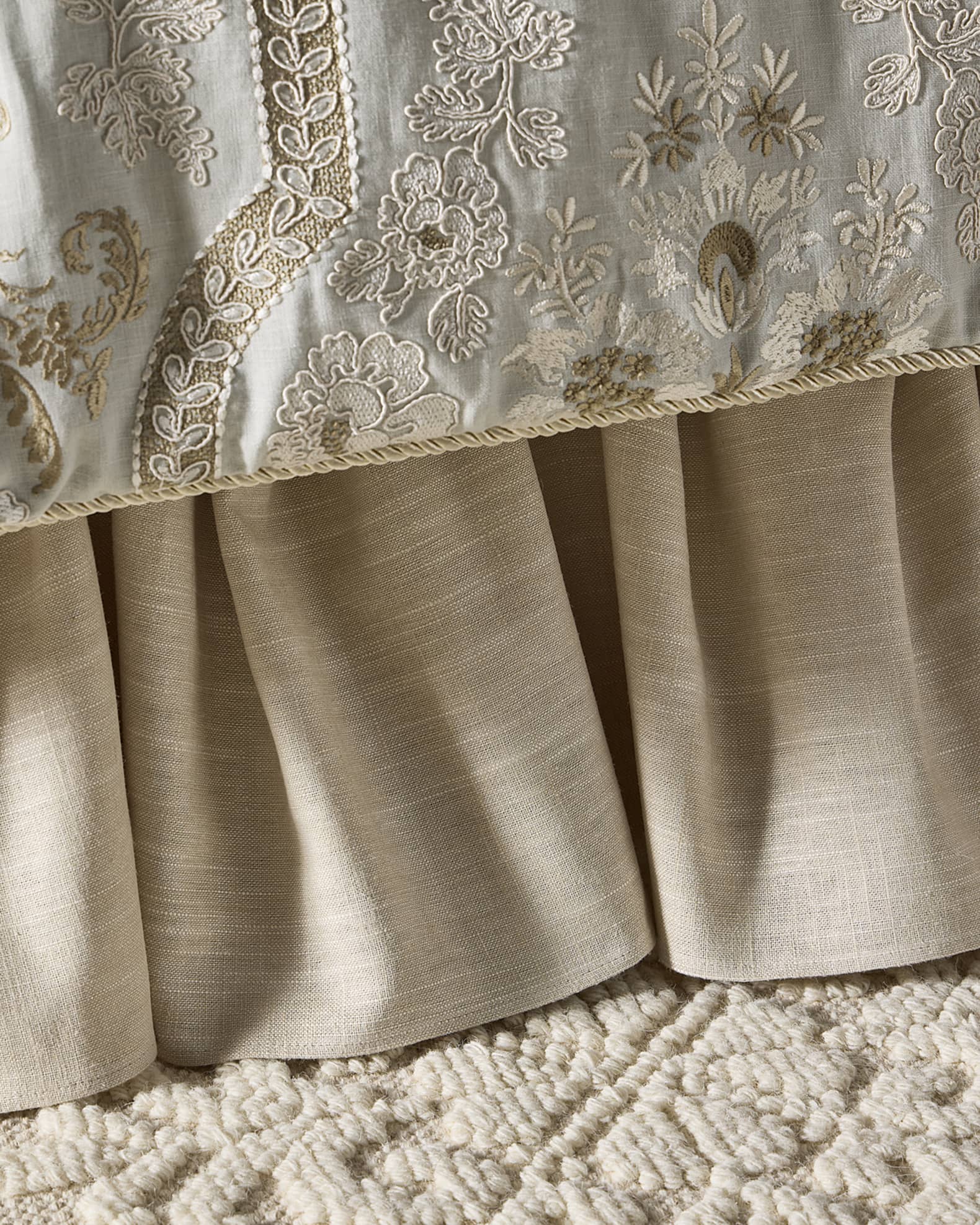 Austin Horn Collection Juliet Ruffled King Dust Skirt | Neiman Marcus