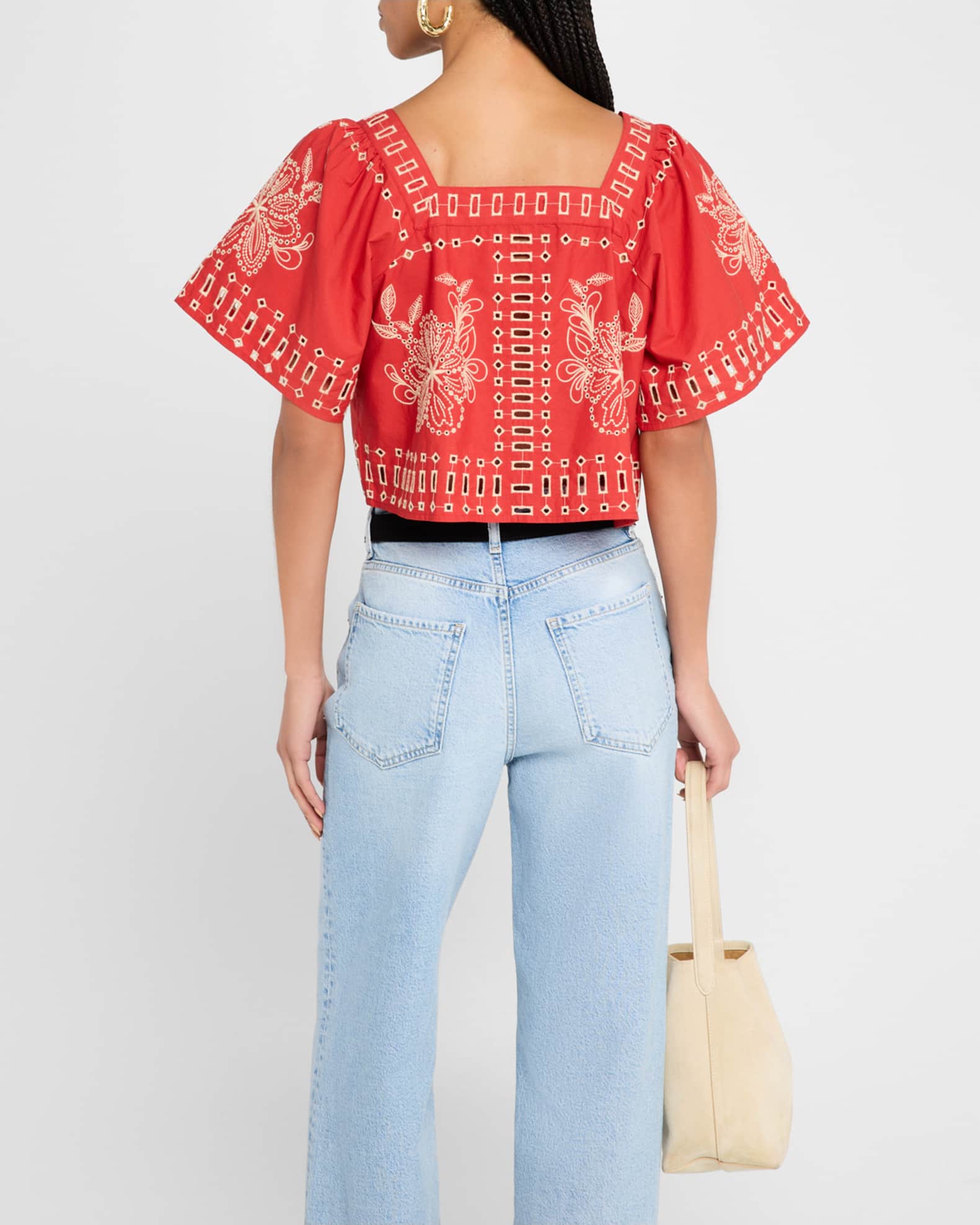 Rails Laine Embroidered Top | Neiman Marcus