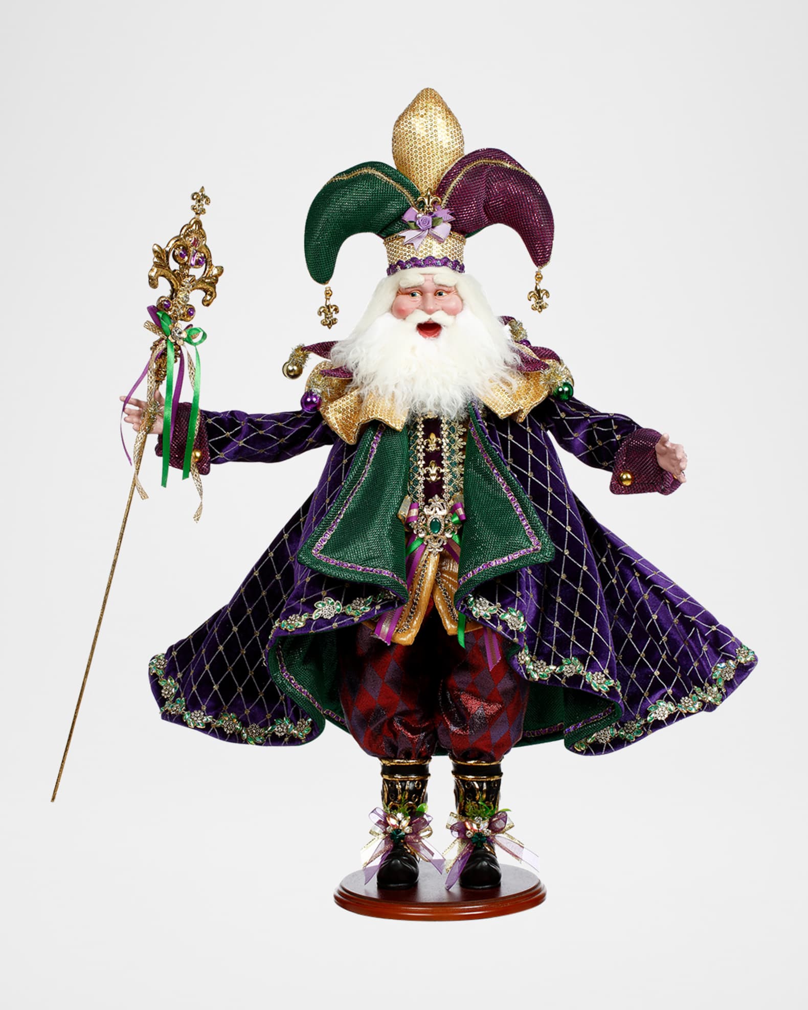 Mark Roberts Carnavale Jester Santa, 30" | Neiman Marcus