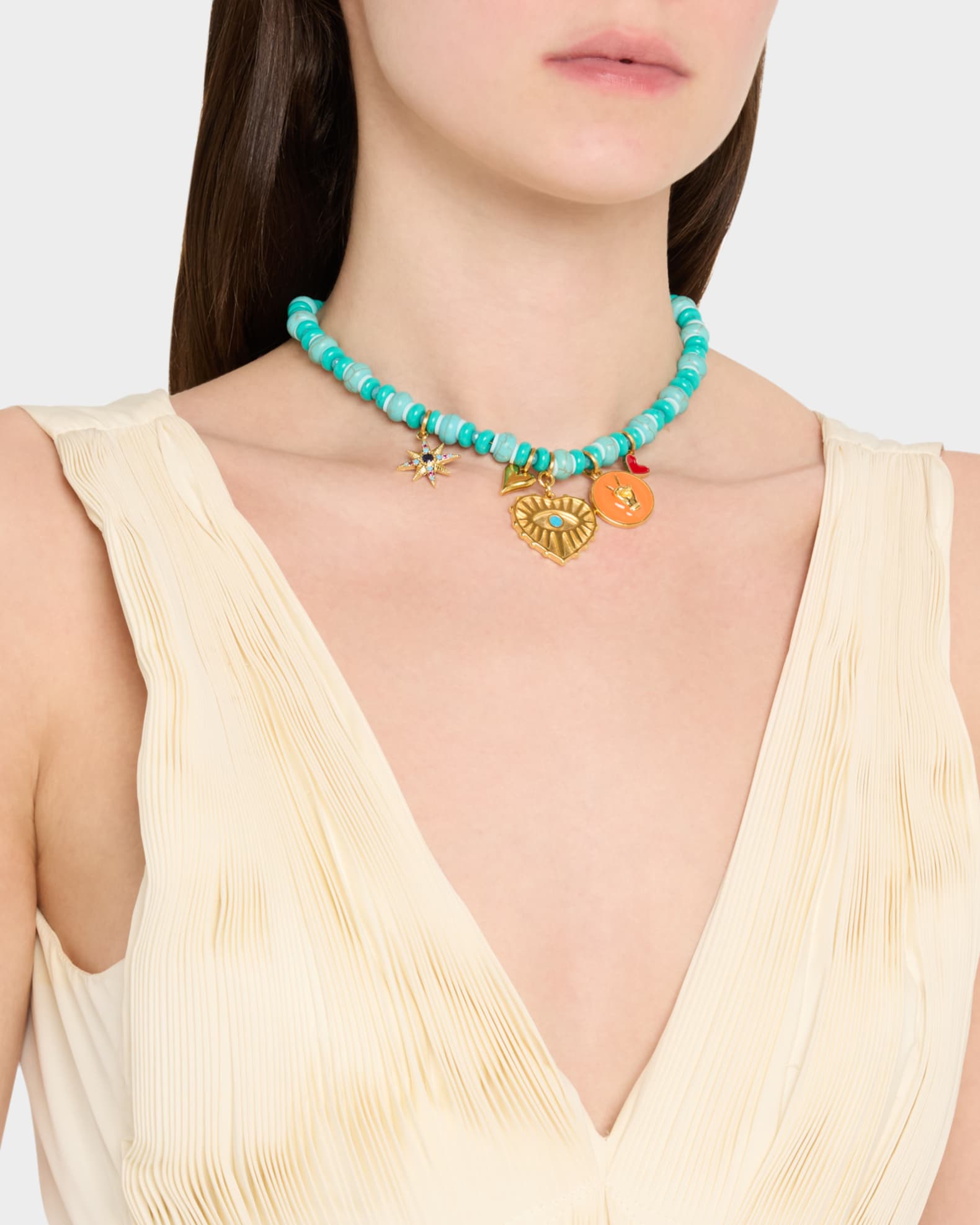 Elizabeth Cole Bellatrix Charm Necklace | Neiman Marcus