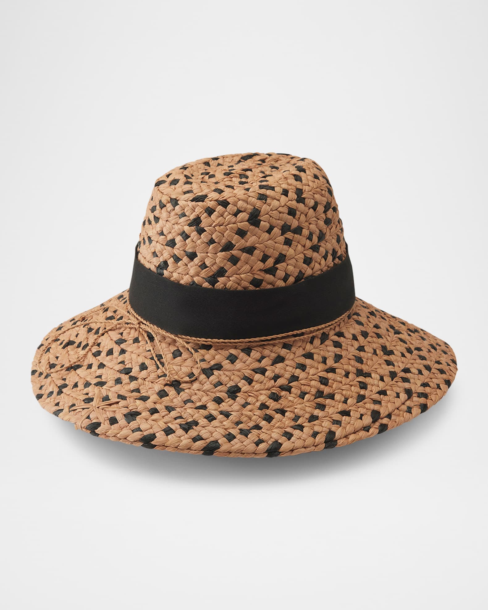 Helen Kaminski Leoni Raffia Woven Fedora | Neiman Marcus