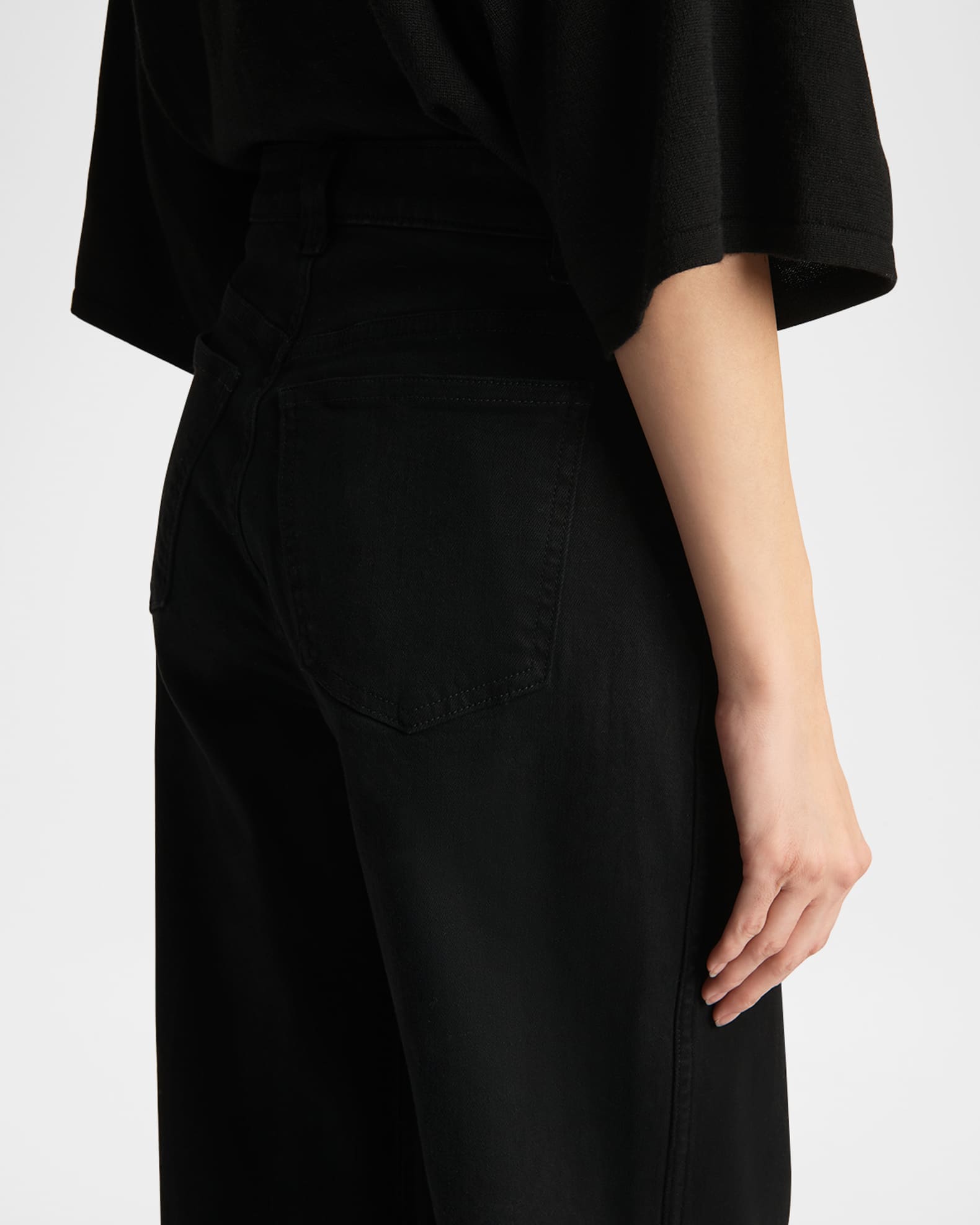 Khaite Dane High-Rise Wide-Leg Jeans | Neiman Marcus