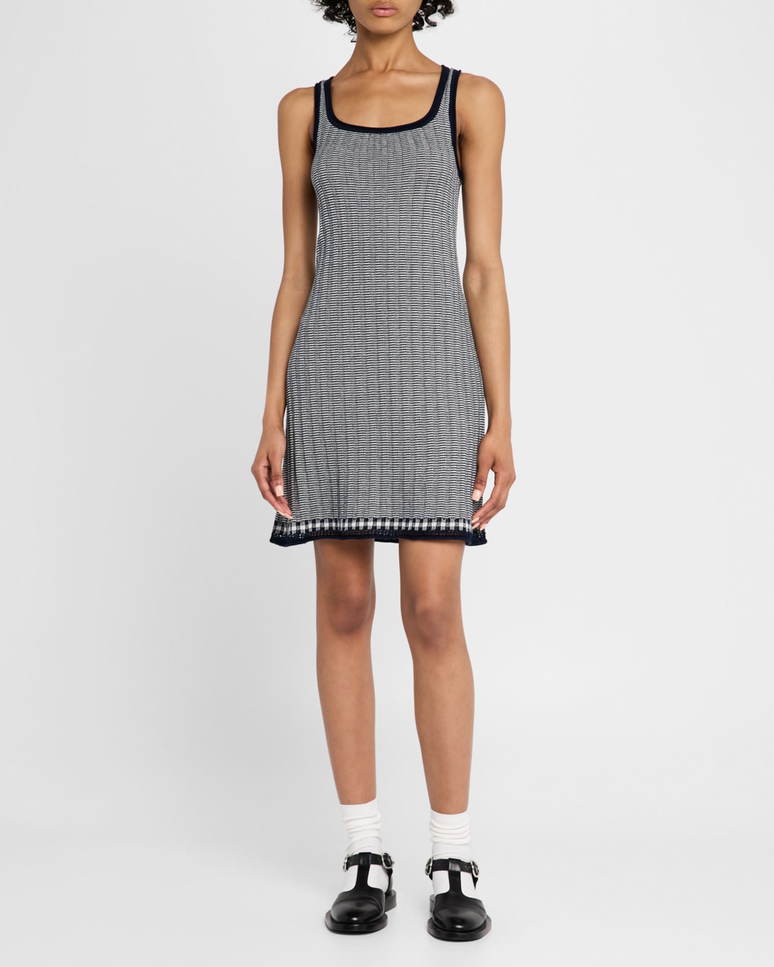 Guest in Residence Fine Stripe Tank Dress | Neiman Marcus