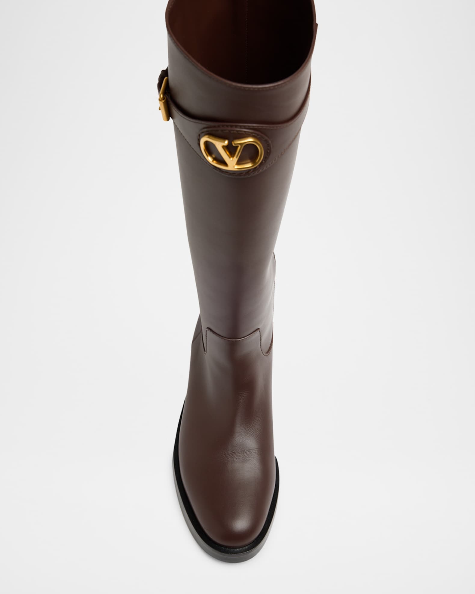 Valentino Garavani VLogo Signature Leather Boots | Neiman Marcus