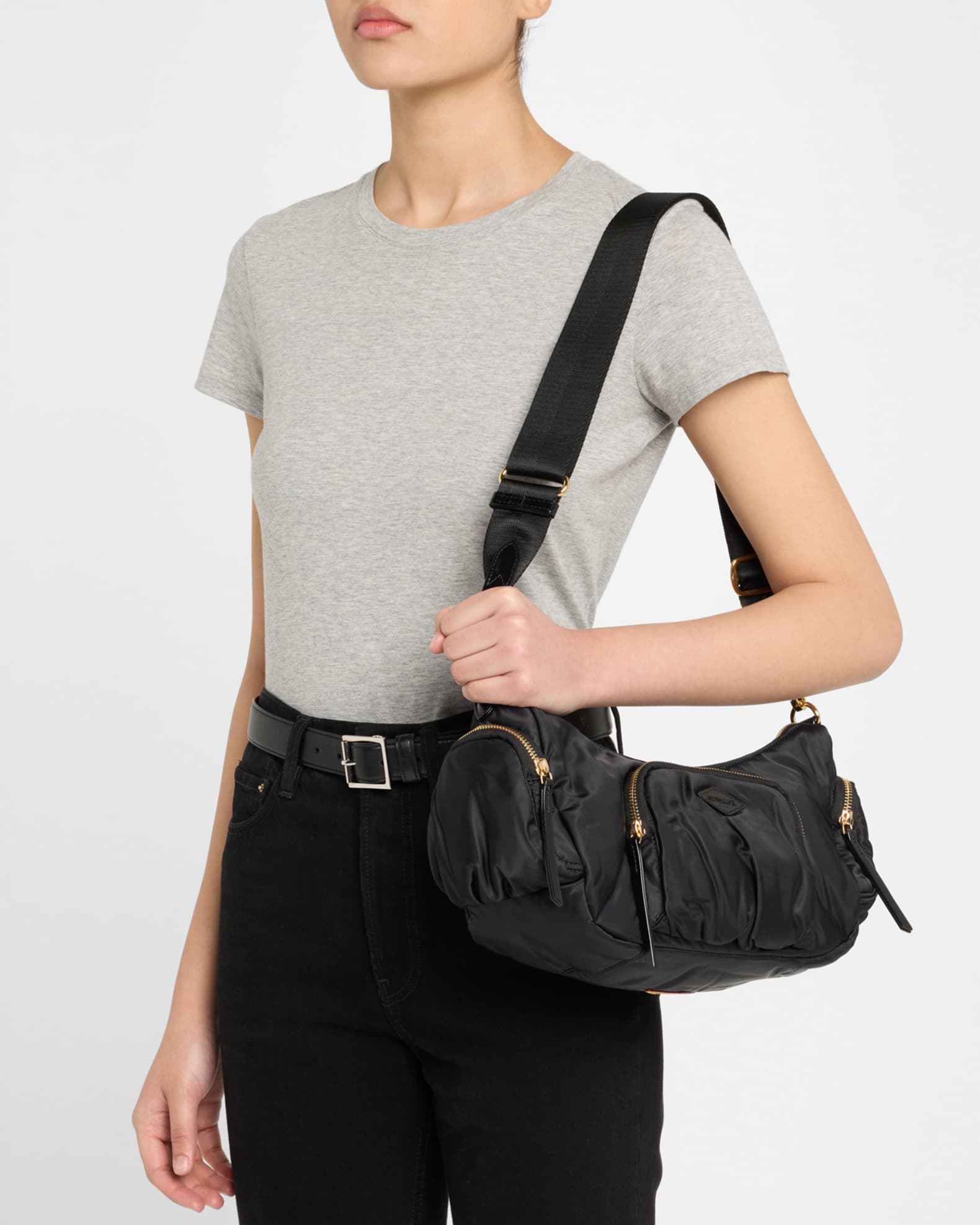 MZ WALLACE Chelsea Medium Zip Shoulder Bag | Neiman Marcus