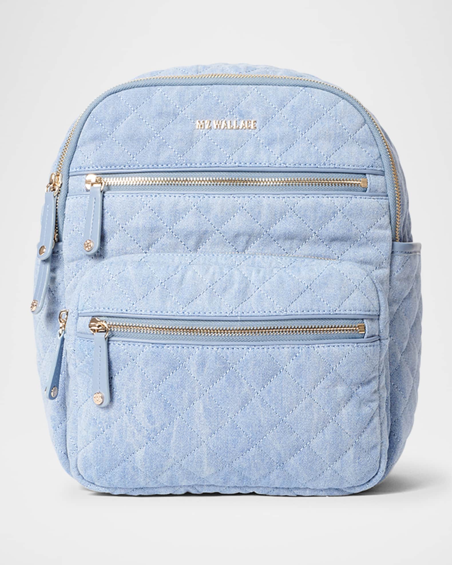 denim backpack small