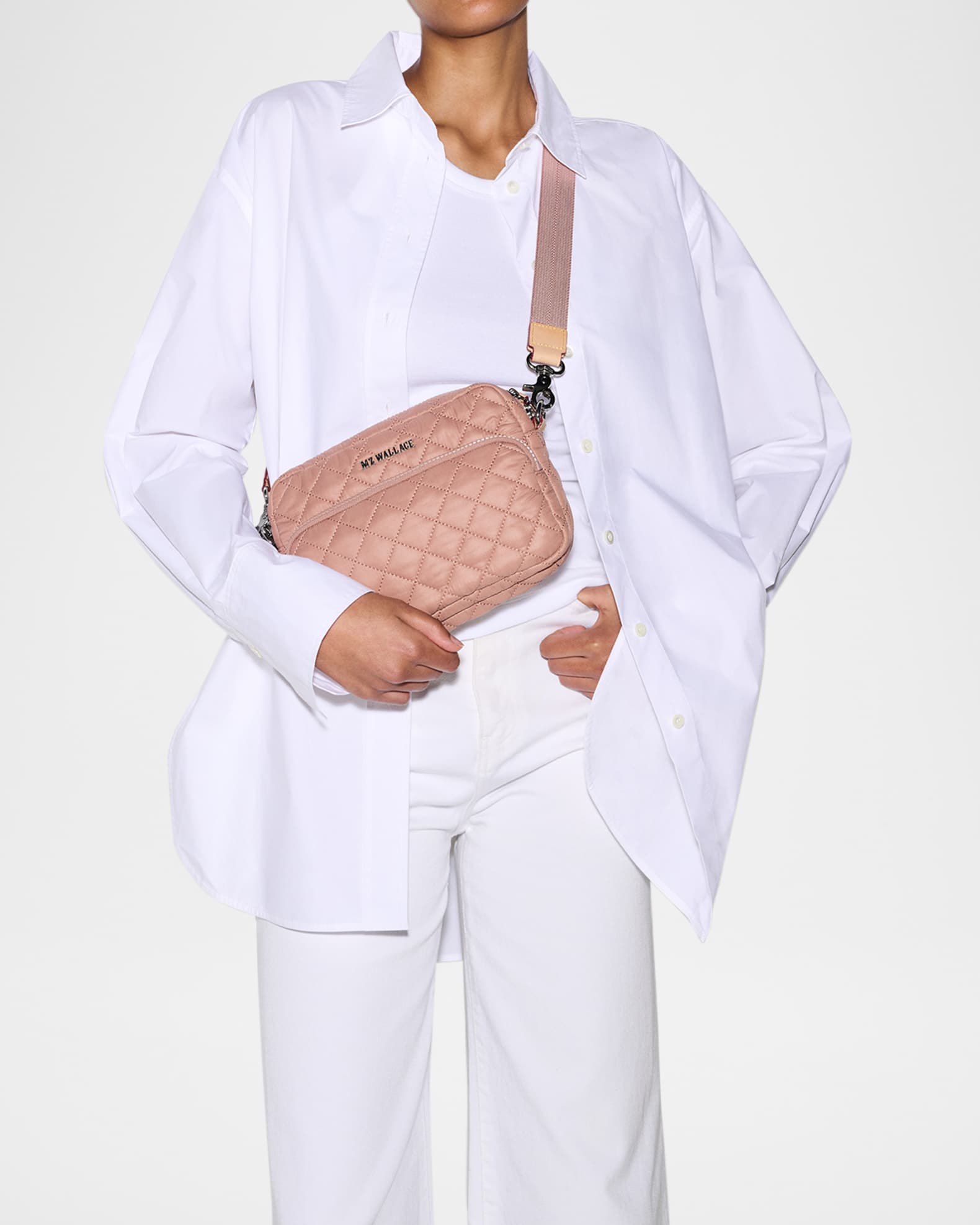 MZ WALLACE Metro Small Quilted Camera Crossbody Bag | Neiman Marcus