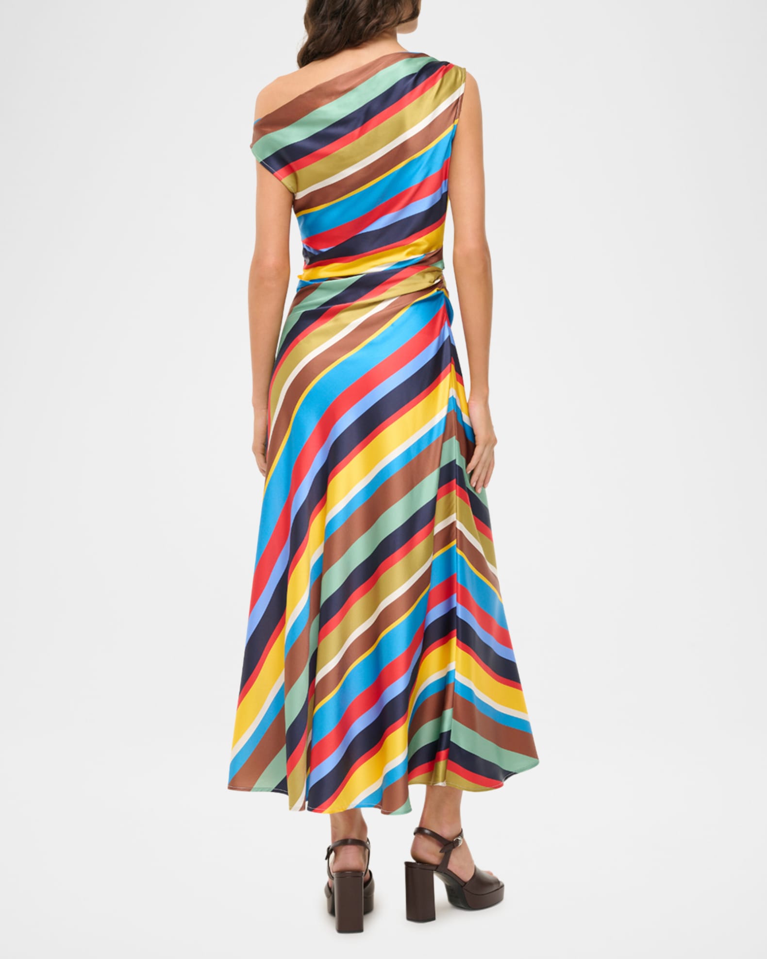 STAUD Phara Silk Midi Dress | Neiman Marcus