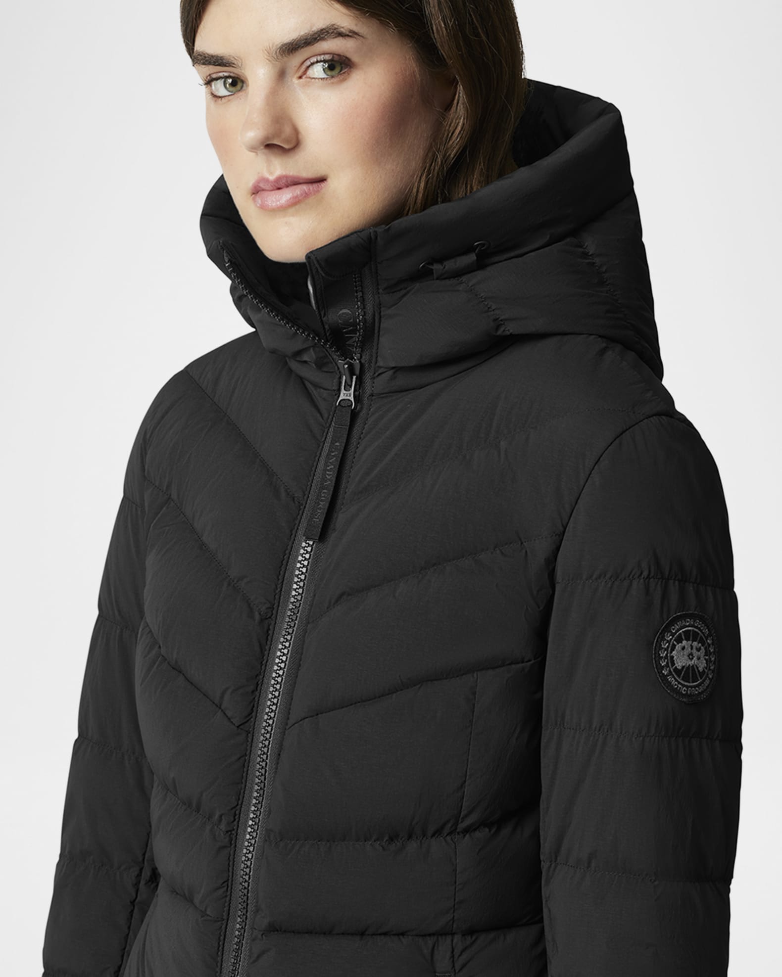 Canada Goose Clair Hooded Down Puffer Jacket | Neiman Marcus