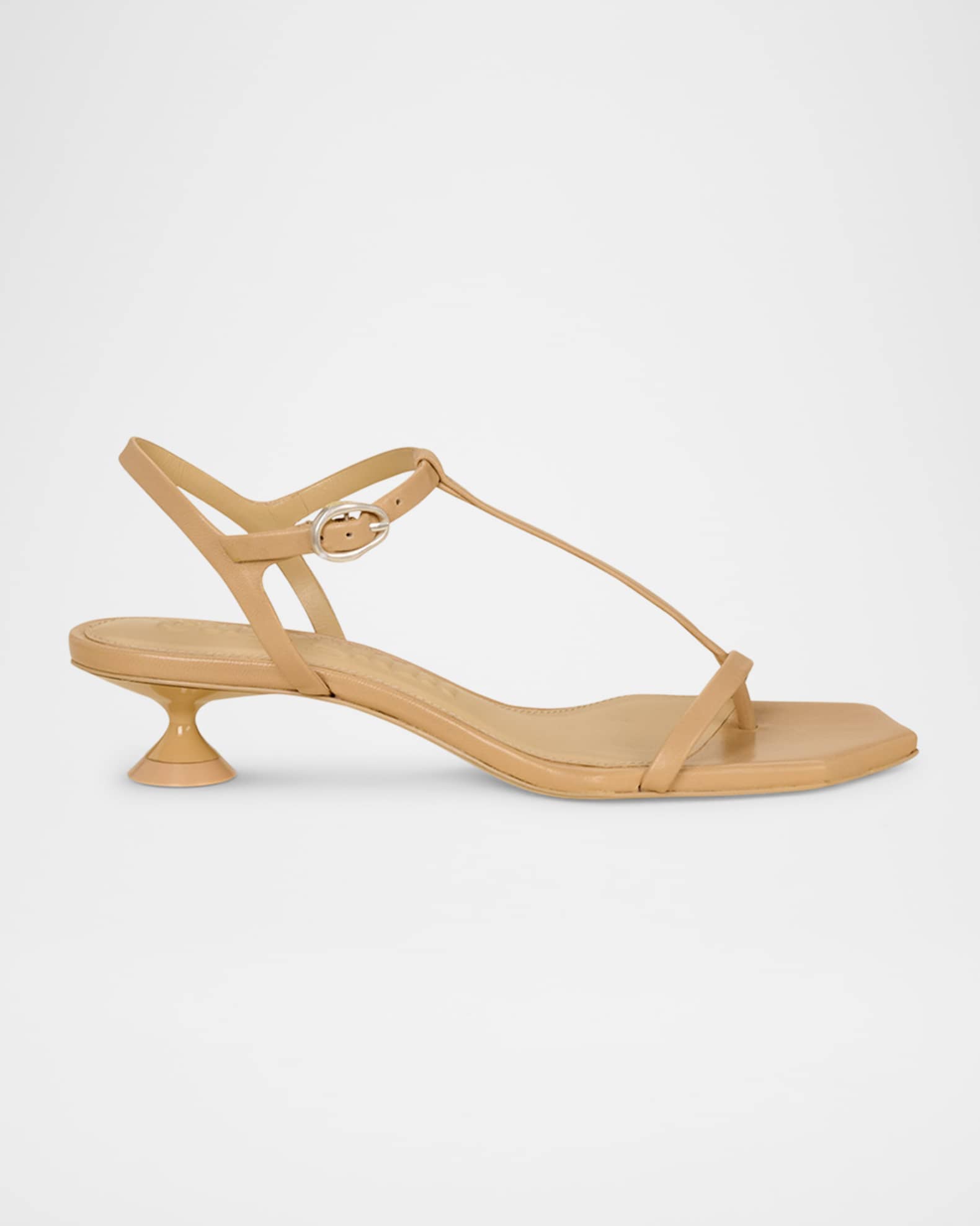 Cult Gaia Trevi Leather T-Strap Sandals | Neiman Marcus