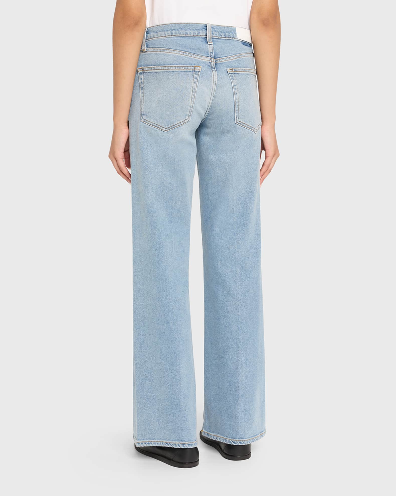 RE/DONE Mid-Rise Wide-Leg Jeans | Neiman Marcus