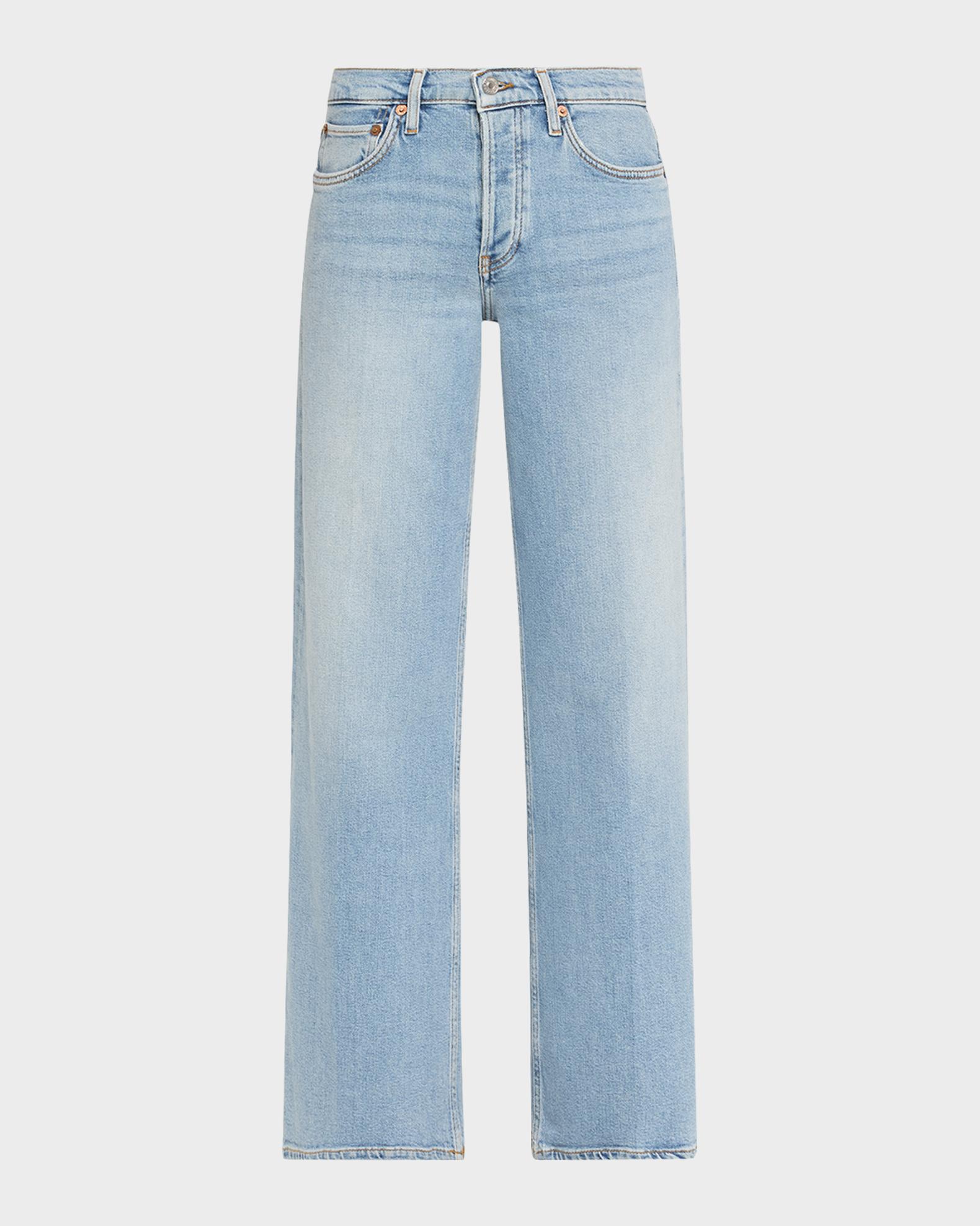 RE/DONE Mid-Rise Wide-Leg Jeans | Neiman Marcus