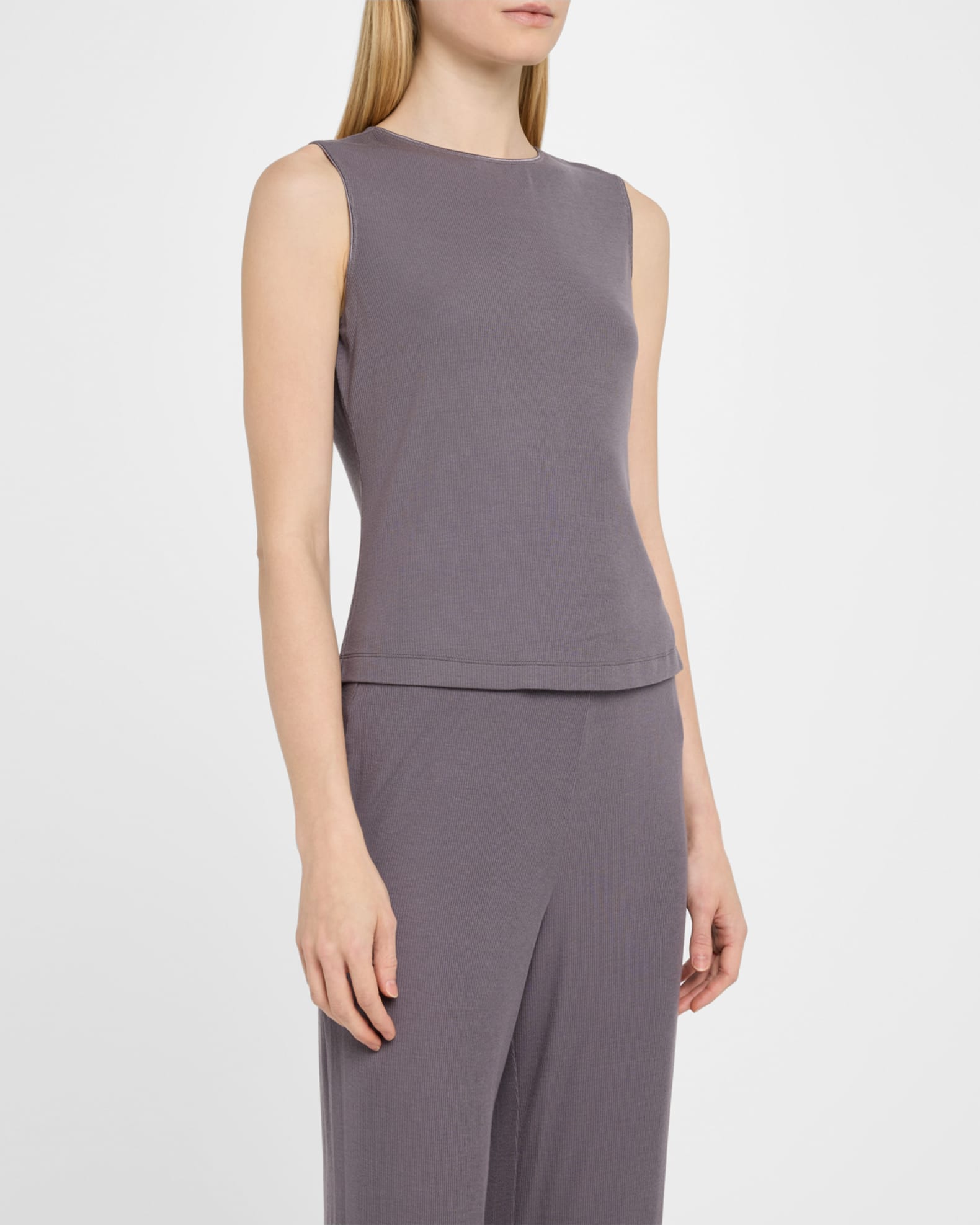 Natori Rib Essentials Cropped Tank & Pants Pajama Set | Neiman Marcus
