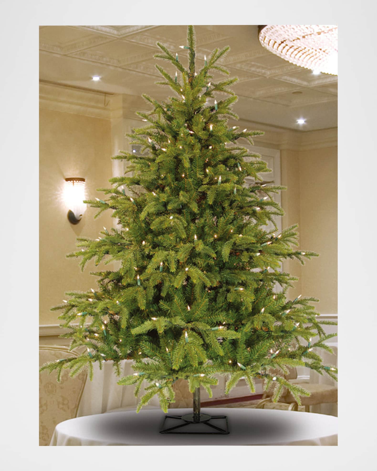 Barcana 4.5' Alaskan Deluxe Pre-Lit Christmas Tree with Tree Pot ...
