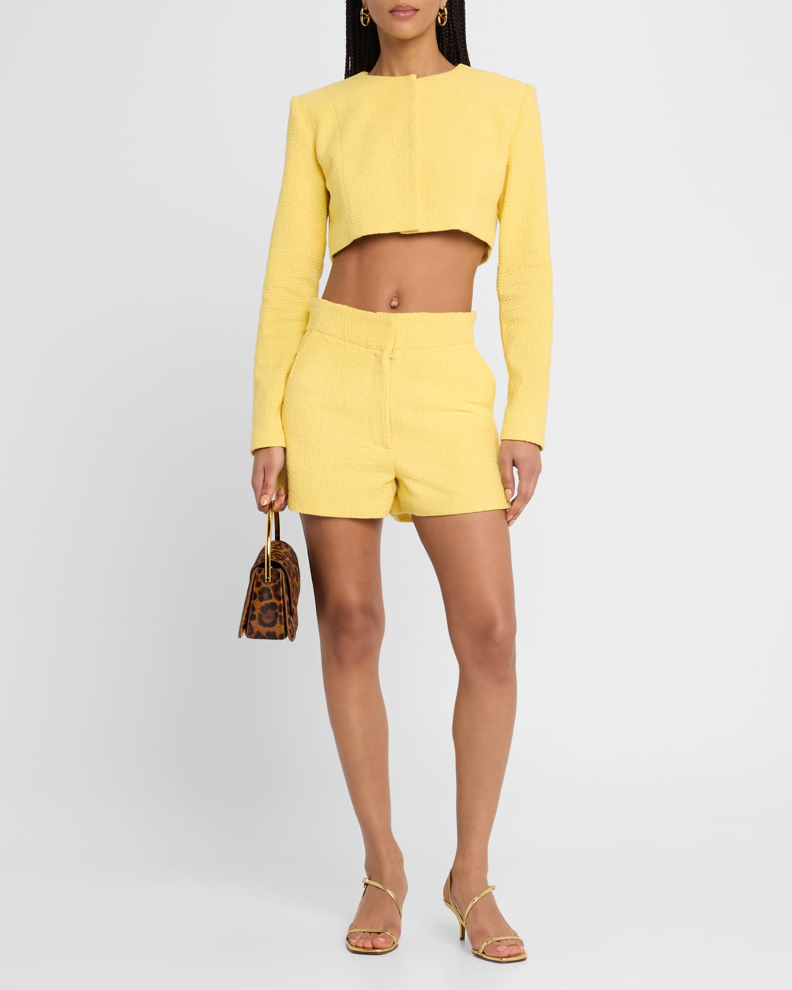 Iro Salma Tailored Tweed Shorts | Neiman Marcus