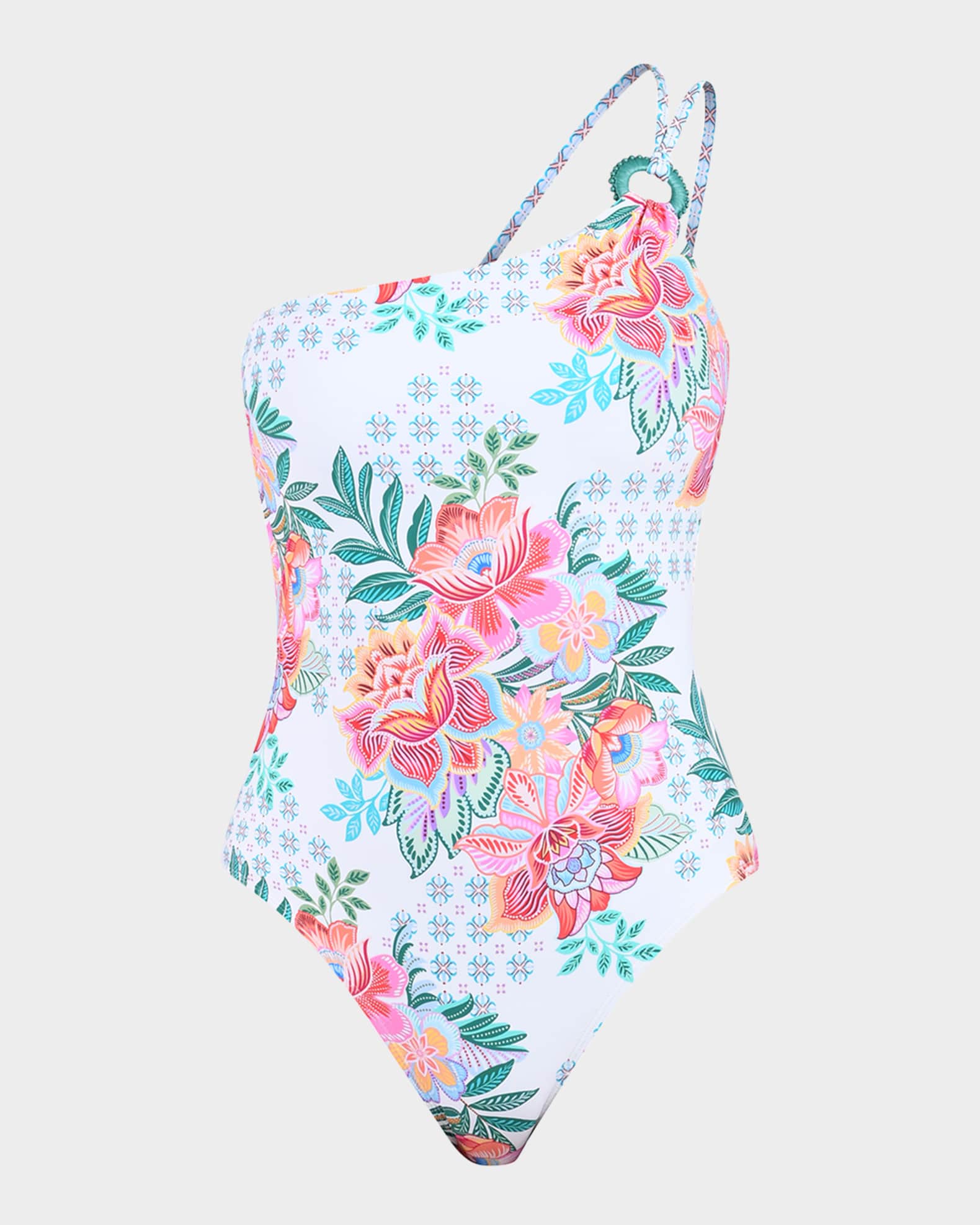 La Blanca Riviera Asymmetric One-Piece Swimsuit | Neiman Marcus
