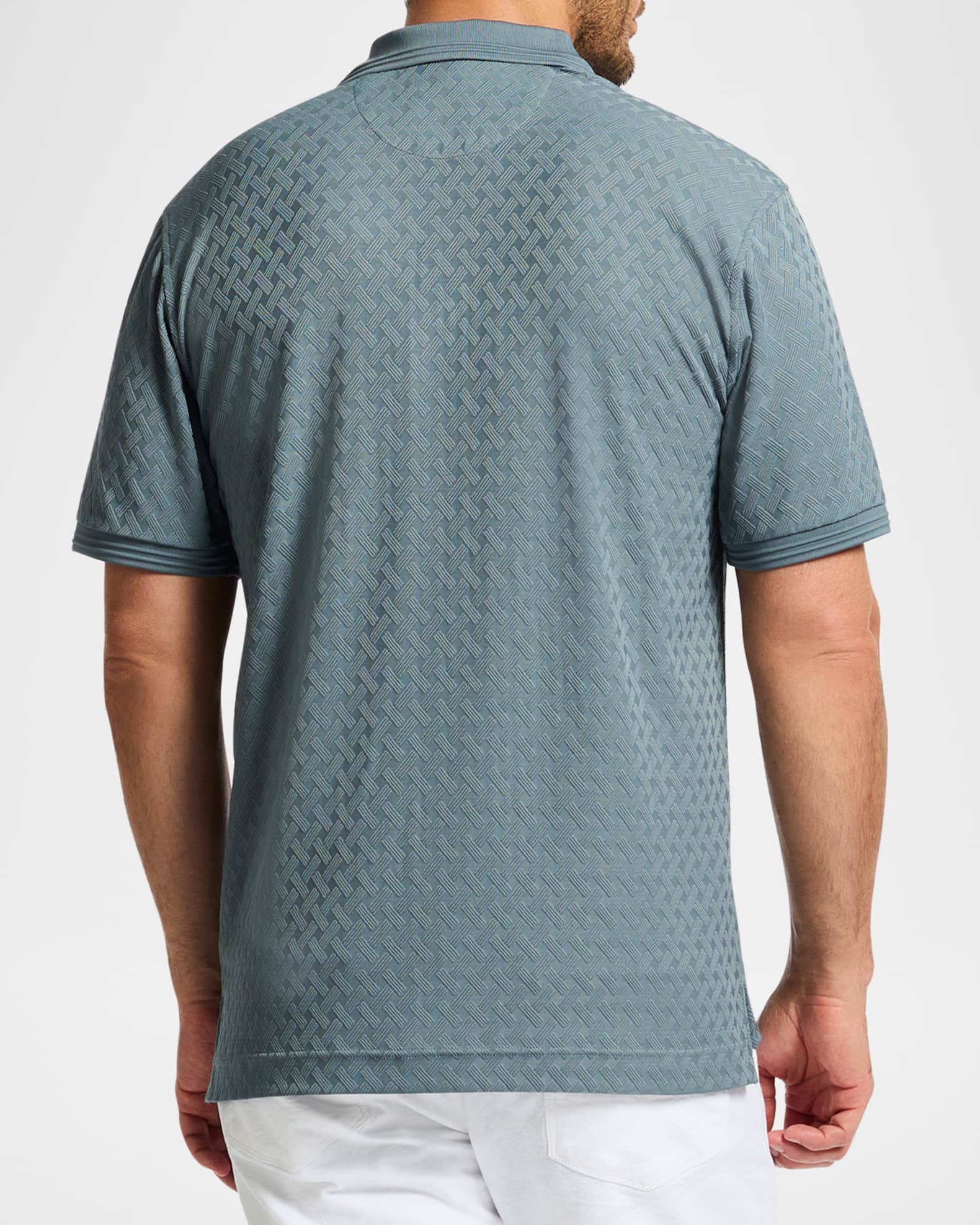 Robert Graham Men's Elias Jacquard Polo Shirt | Neiman Marcus